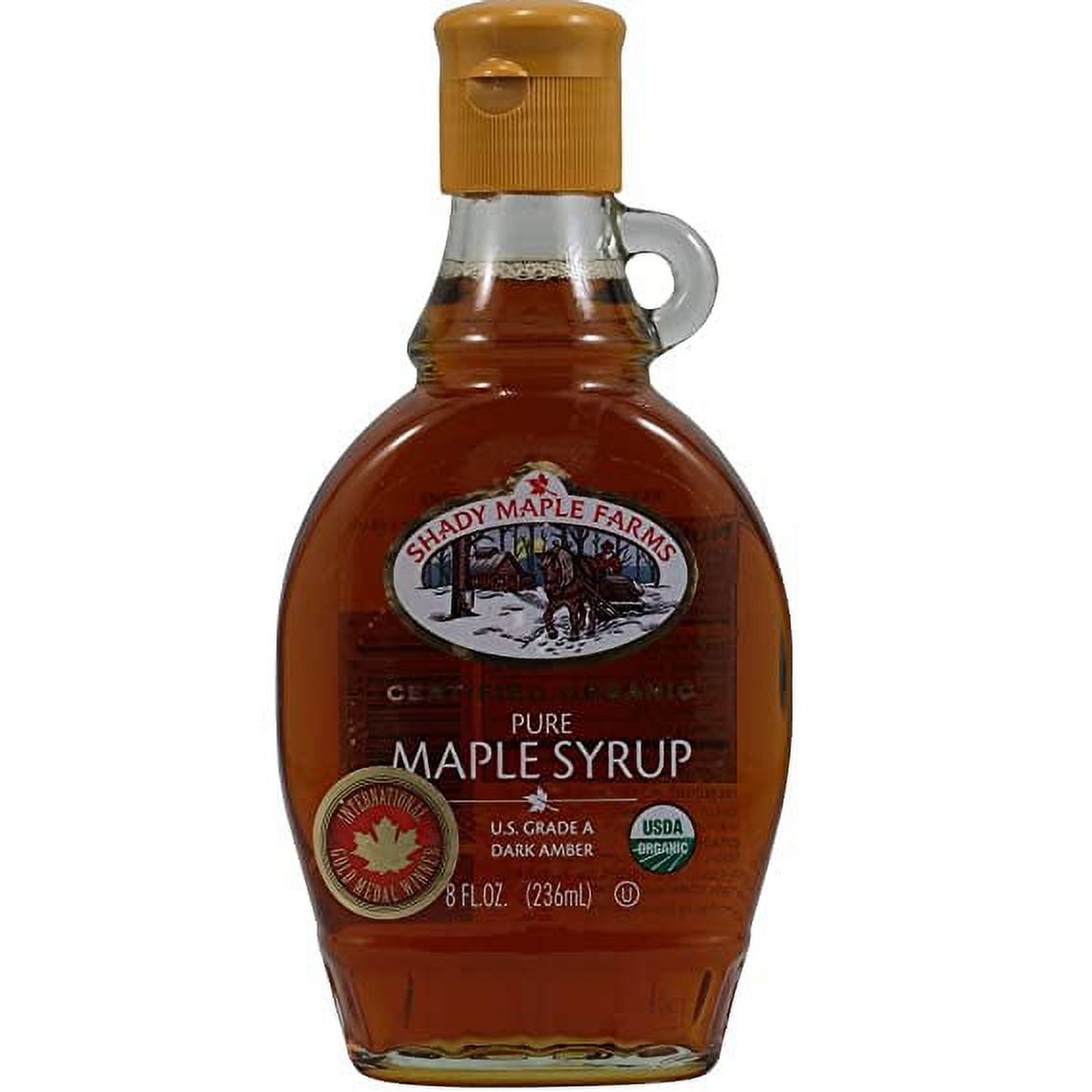 Shady Maple Farms Grade A Dark Maple Syrup, Gluten Free, 16.9oz, Pack ...