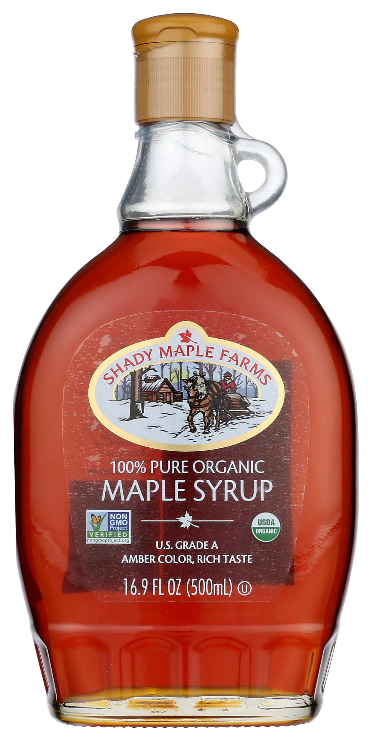 Shady Maple Farms Maple DEF29 Syrup, Og, Gr A, Dk, Gl, 16.90-Ounce ...