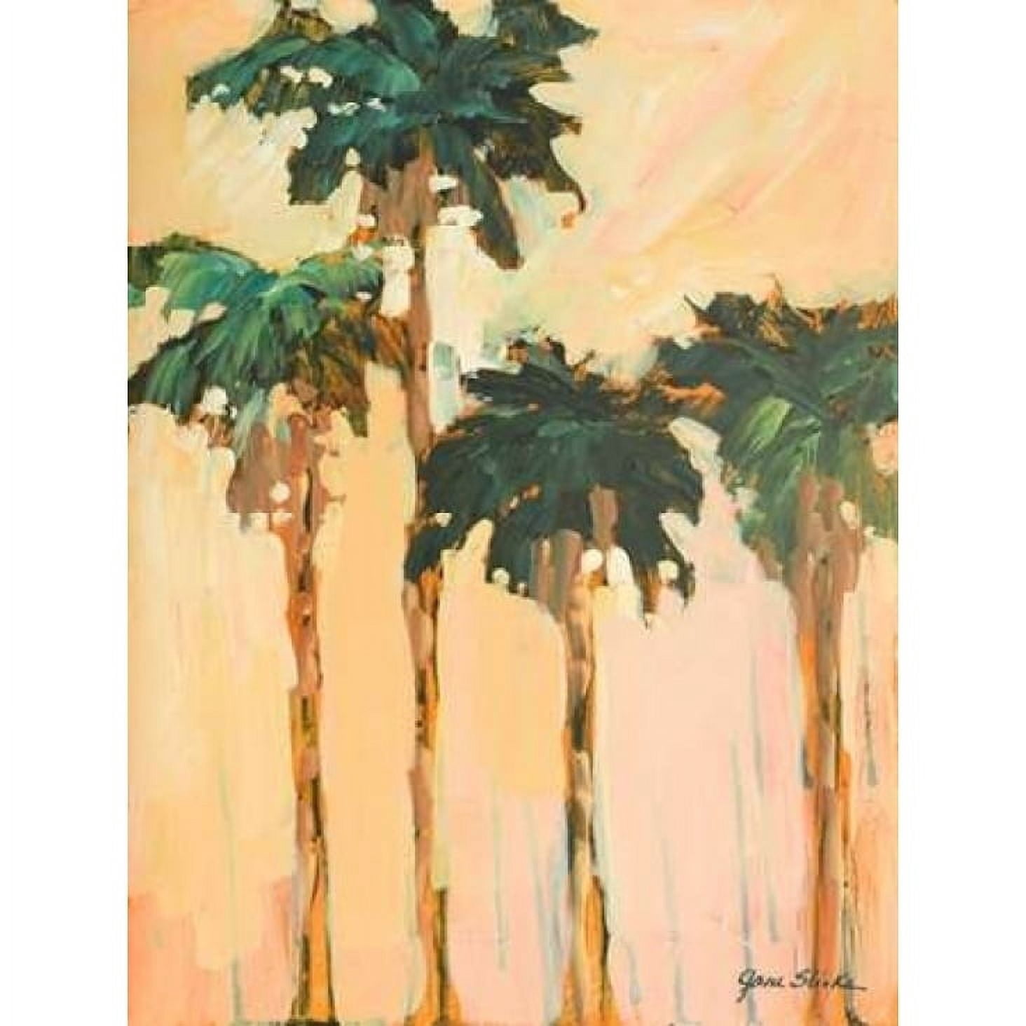 Shady Palms Poster Print by Jane Slivka (11 x 14) - Walmart Business ...