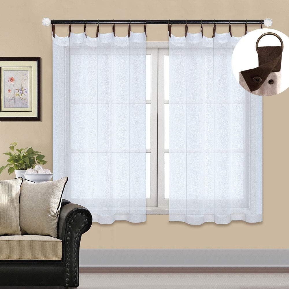 Shady Rest Sherbrooke 52" x 63" Faux Leather and Grommet Header Semi ...
