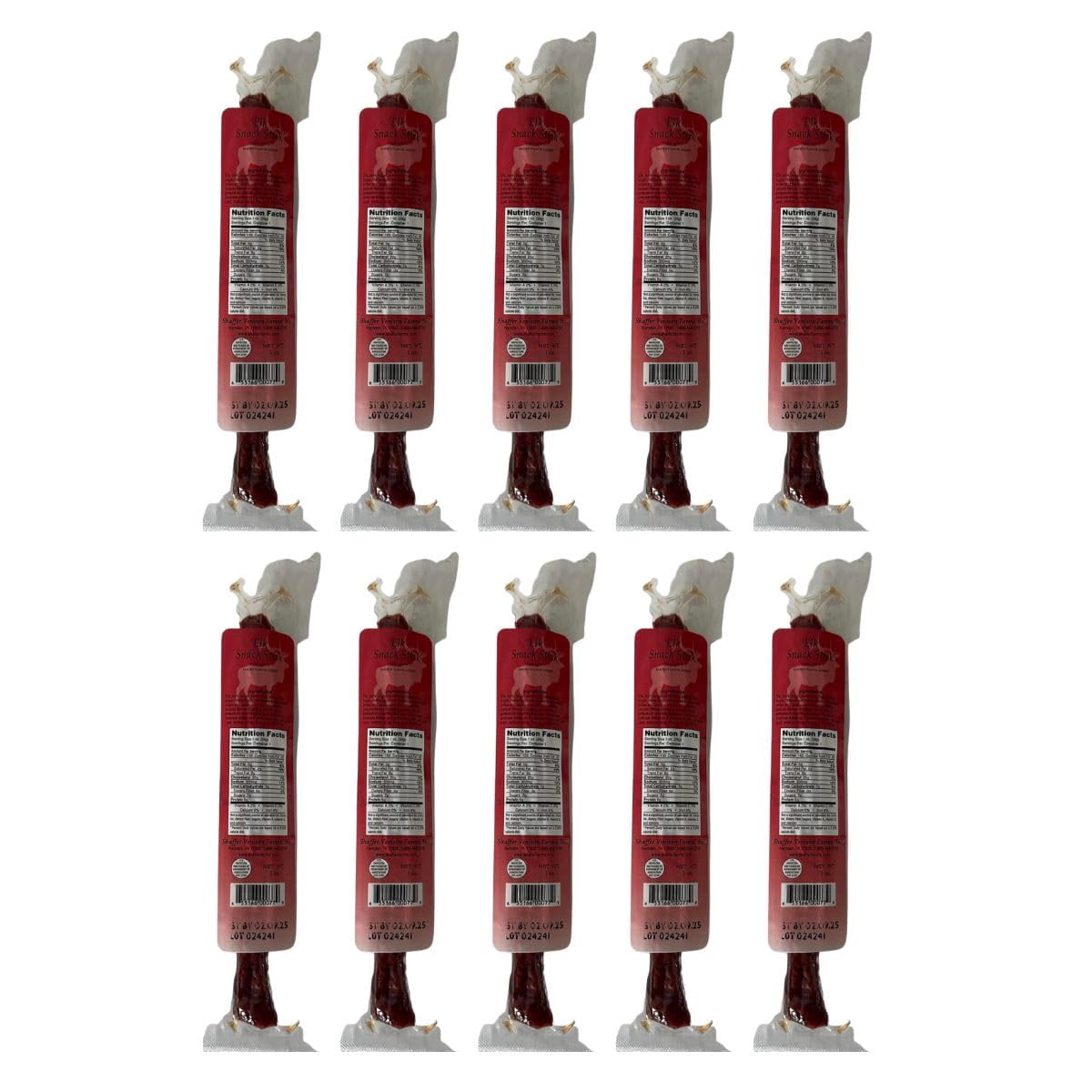 Shaffer Venison Farms - AIF4 10 Pack Game Snack Sticks | 1 Ounce Sticks ...