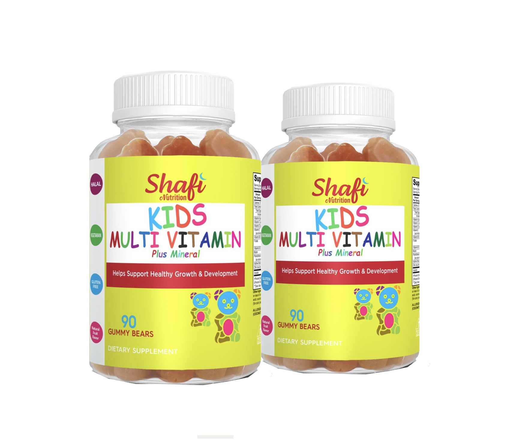 Shafi Nutrition Kids Multivitamin Certified Halal, Vegetarian, Gluten ...