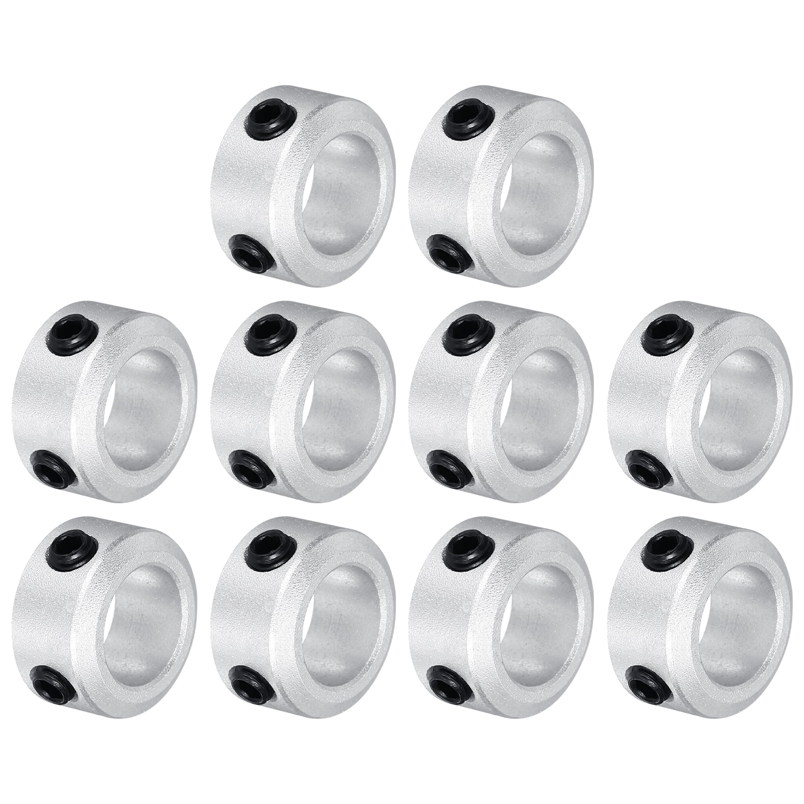 Shaft Collar 0.39 Inch Bore Aluminum Set Screw Style Clamping Collars ...