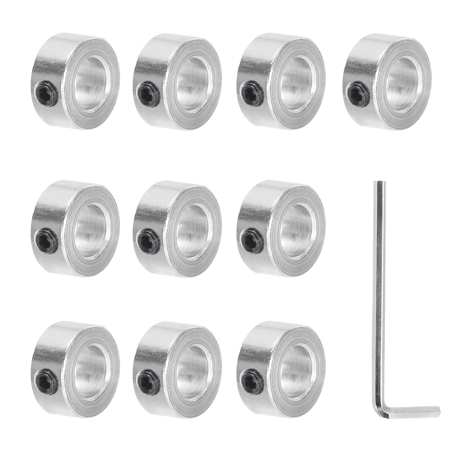 Shaft Collar 1/4" Bore Aluminum Alloy Clamping Collar with M3 Screws ...