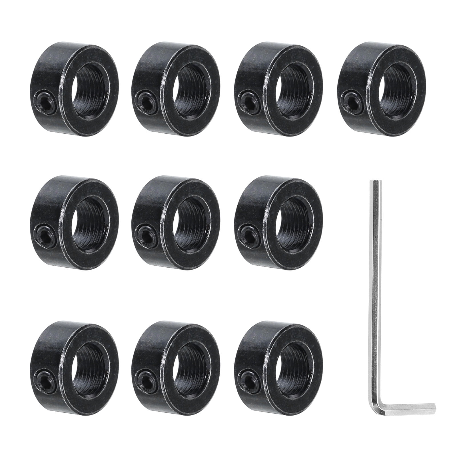 Shaft Collar 1/4" Bore Carbon Steel Clamping Collar with M3 Screws and ...