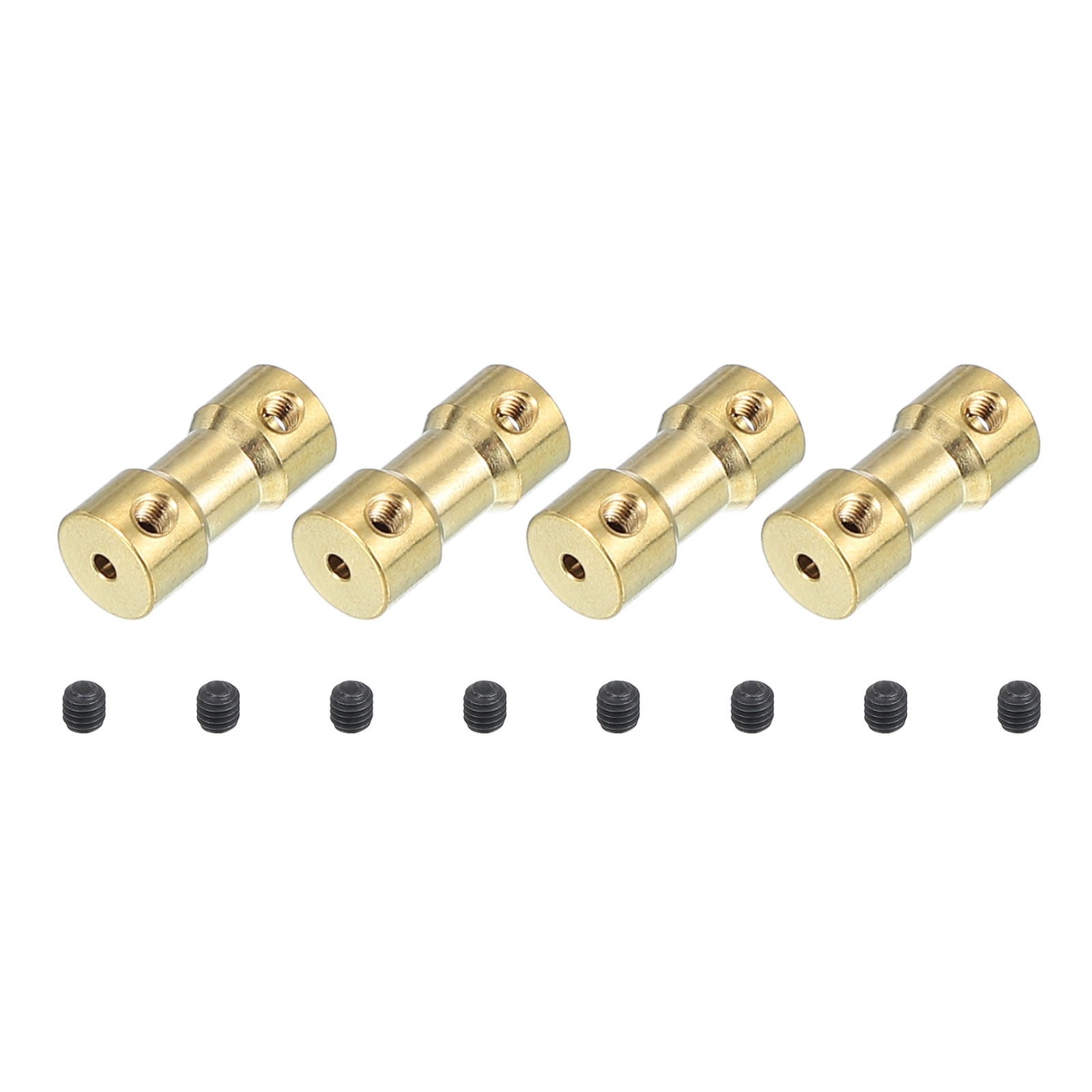 Shaft Coupling Joint 2mm to 3mm, 4 Pcs Brass Motor Shaft Coupler ...