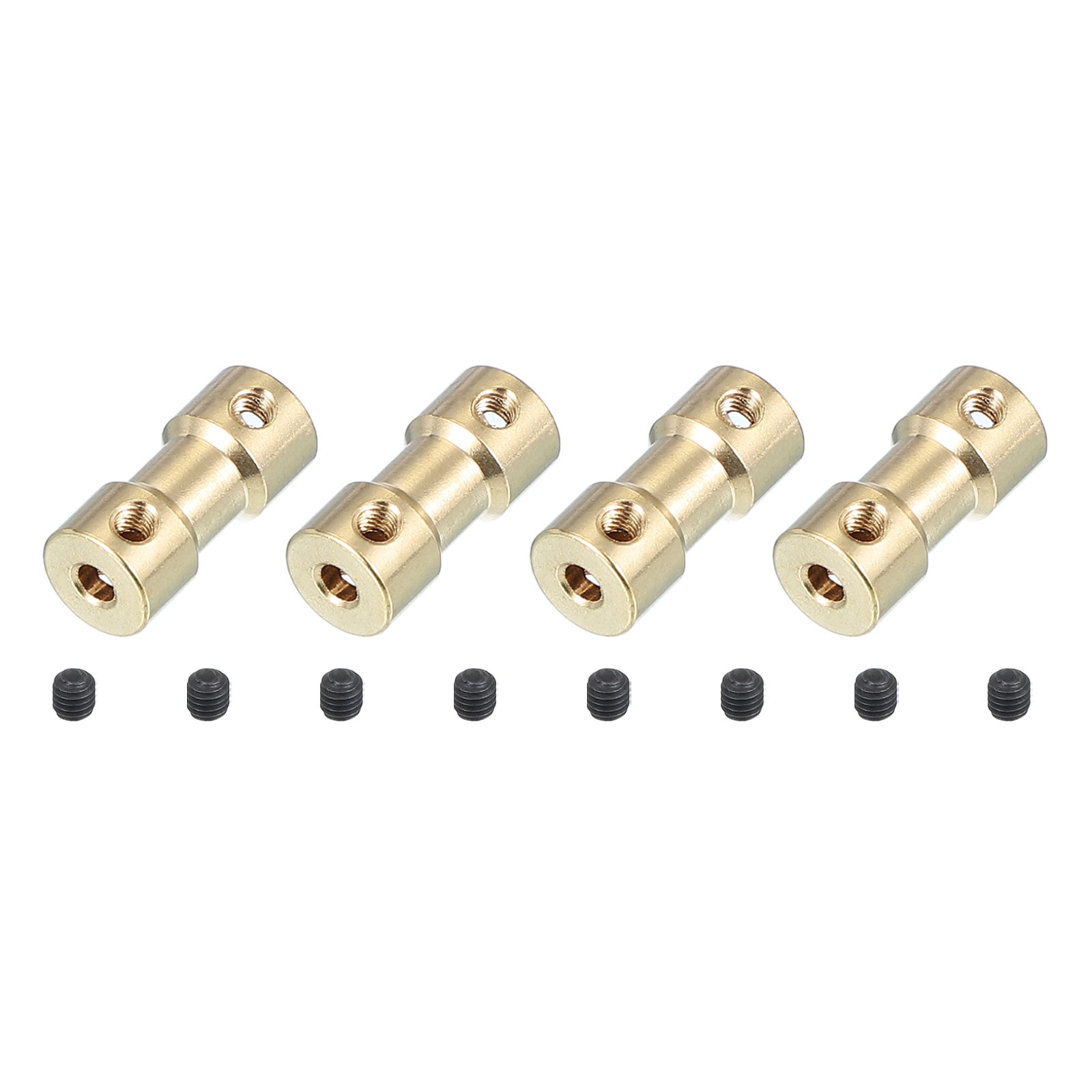 Shaft Coupling Joint 3mm to 4mm, 4 Pcs Brass Motor Shaft Coupler ...