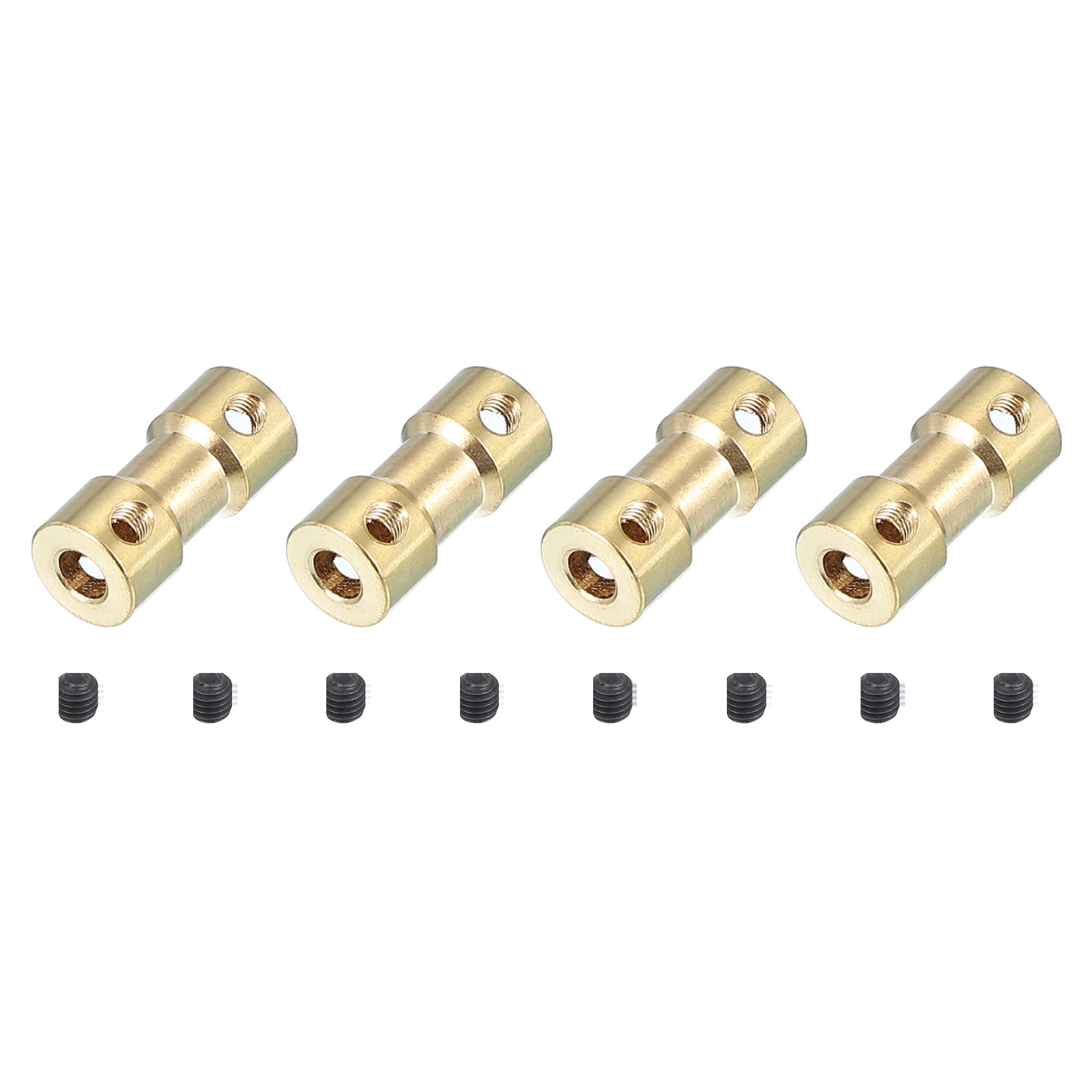 Shaft Coupling Joint 4mm to 5mm, 4 Pcs Brass Motor Shaft Coupler ...