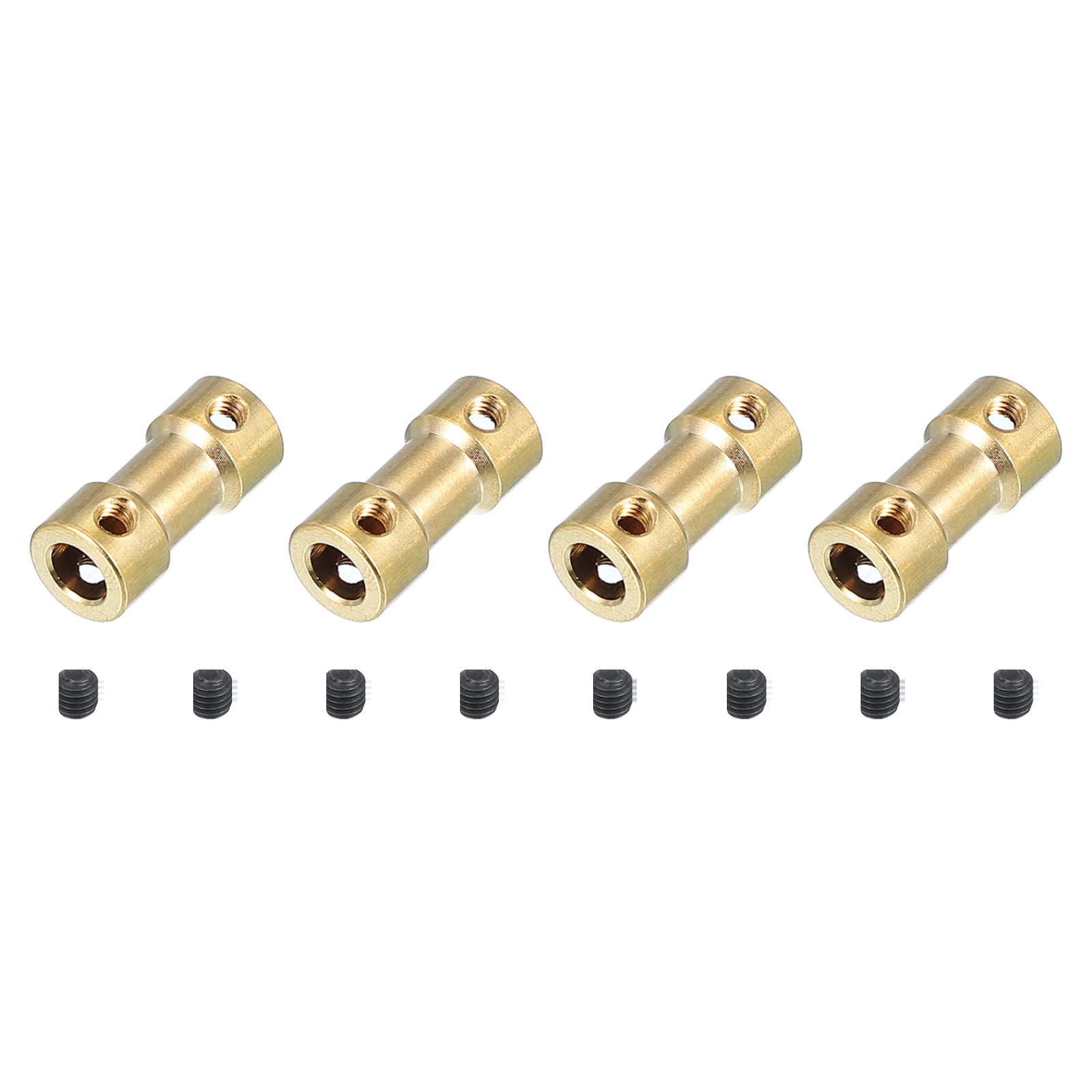 Shaft Coupling Joint 5mm to 5mm, 4 Pcs Brass Motor Shaft Coupler ...