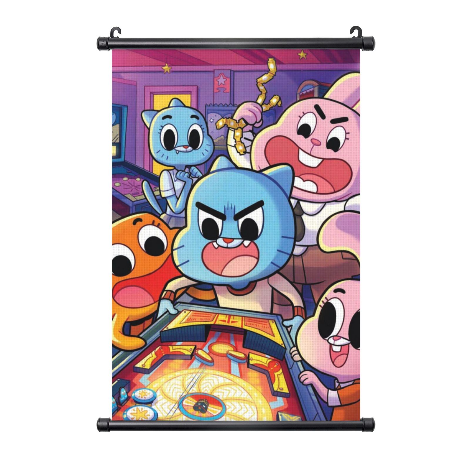 Shaft Hanging Banner Amazing World of Gumball Poster Wall Canvas ...