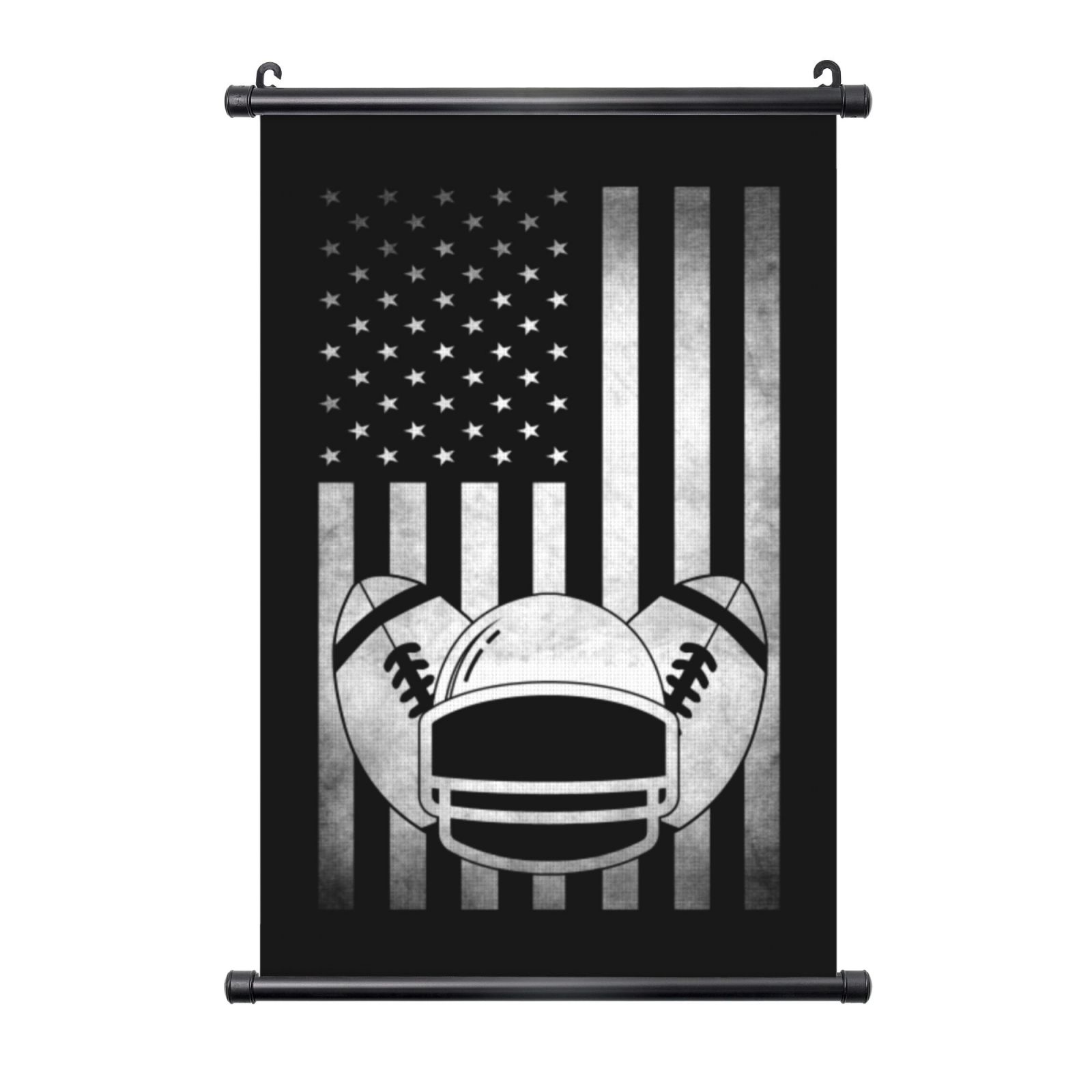 Shaft Hanging Banner American Flag Football Poster Wall Canvas Artwork ...