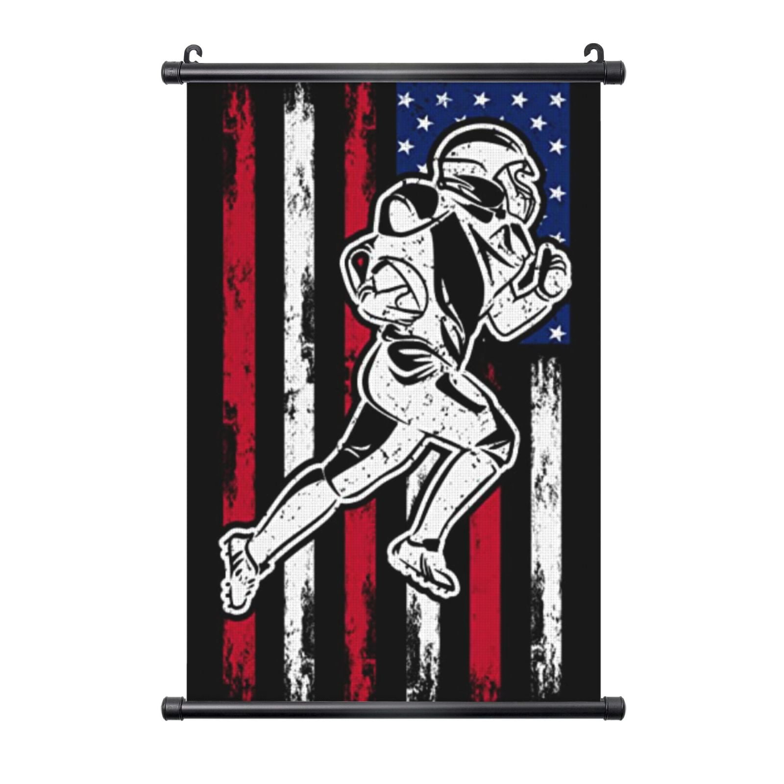 Shaft Hanging Banner American Flag Football Poster Wall Canvas Artwork ...