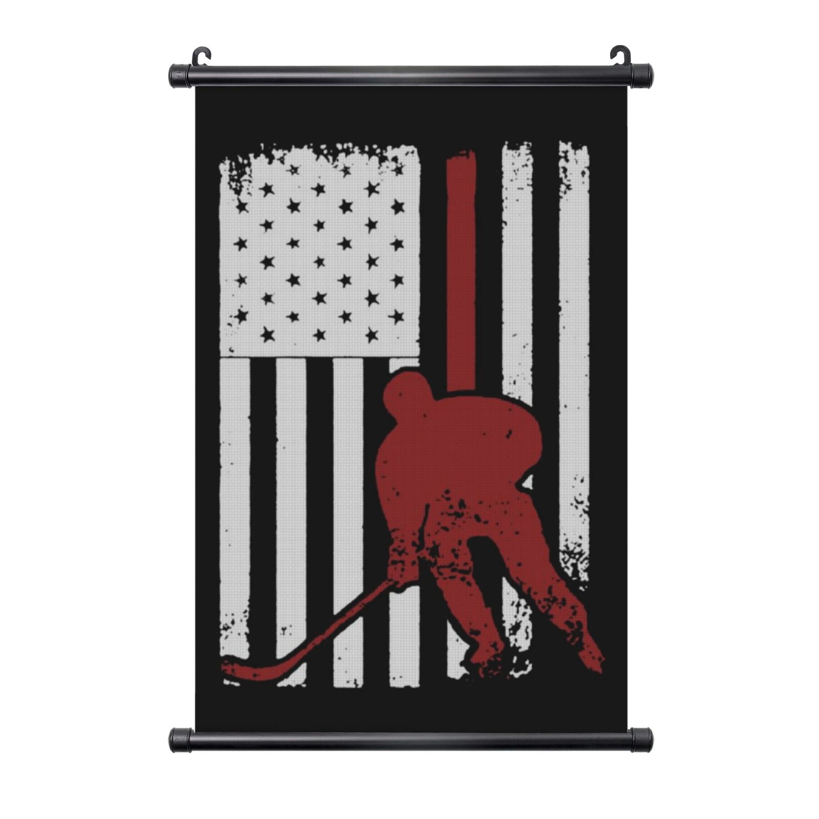 Shaft Hanging Banner American Flag Hockey Poster Wall Canvas Artwork ...