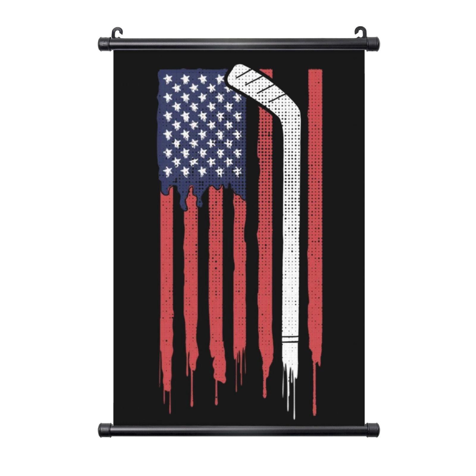 Shaft Hanging Banner American Flag Hockey Poster Wall Canvas Artwork ...