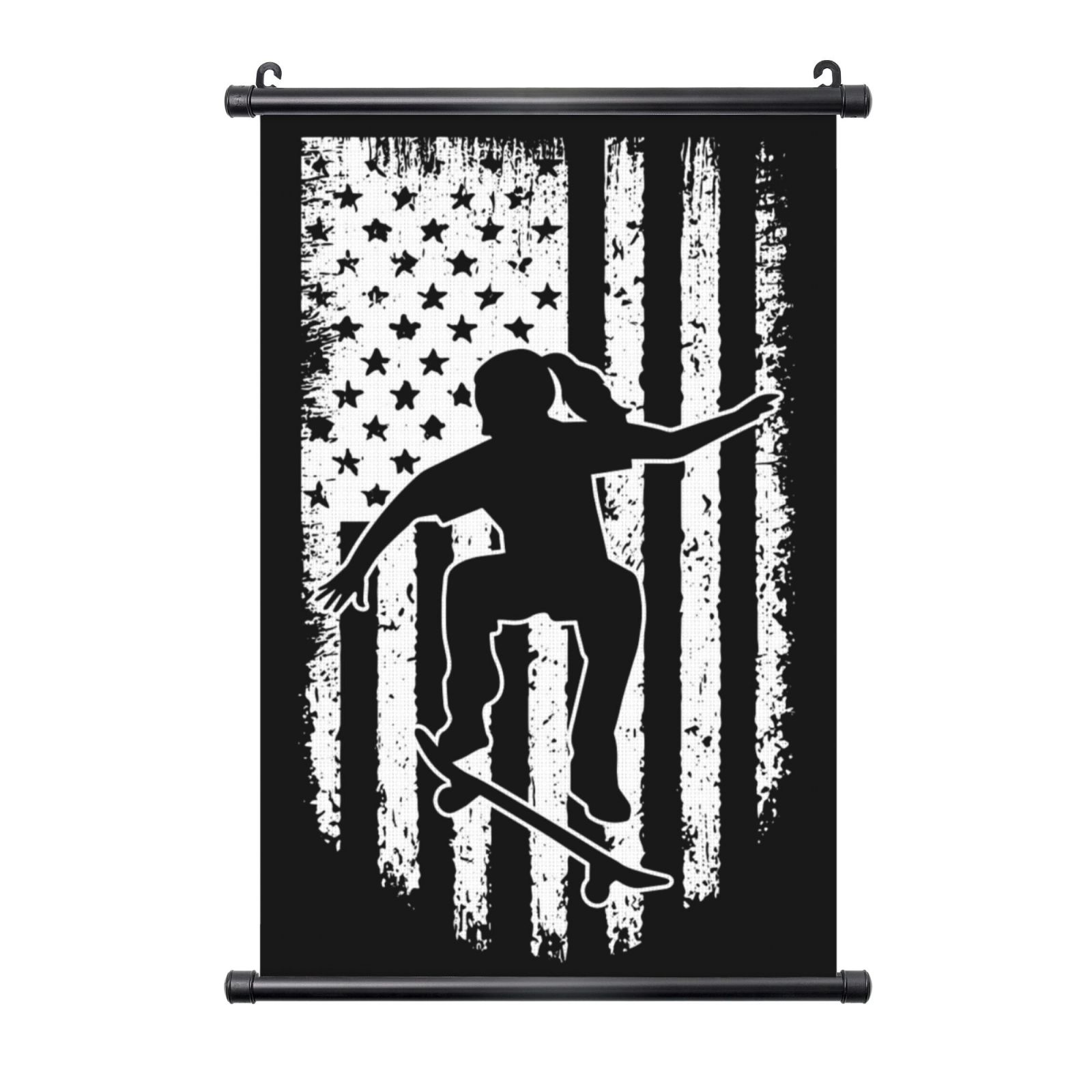 Shaft Hanging Banner American Flag Skateboarding Poster Wall Canvas ...