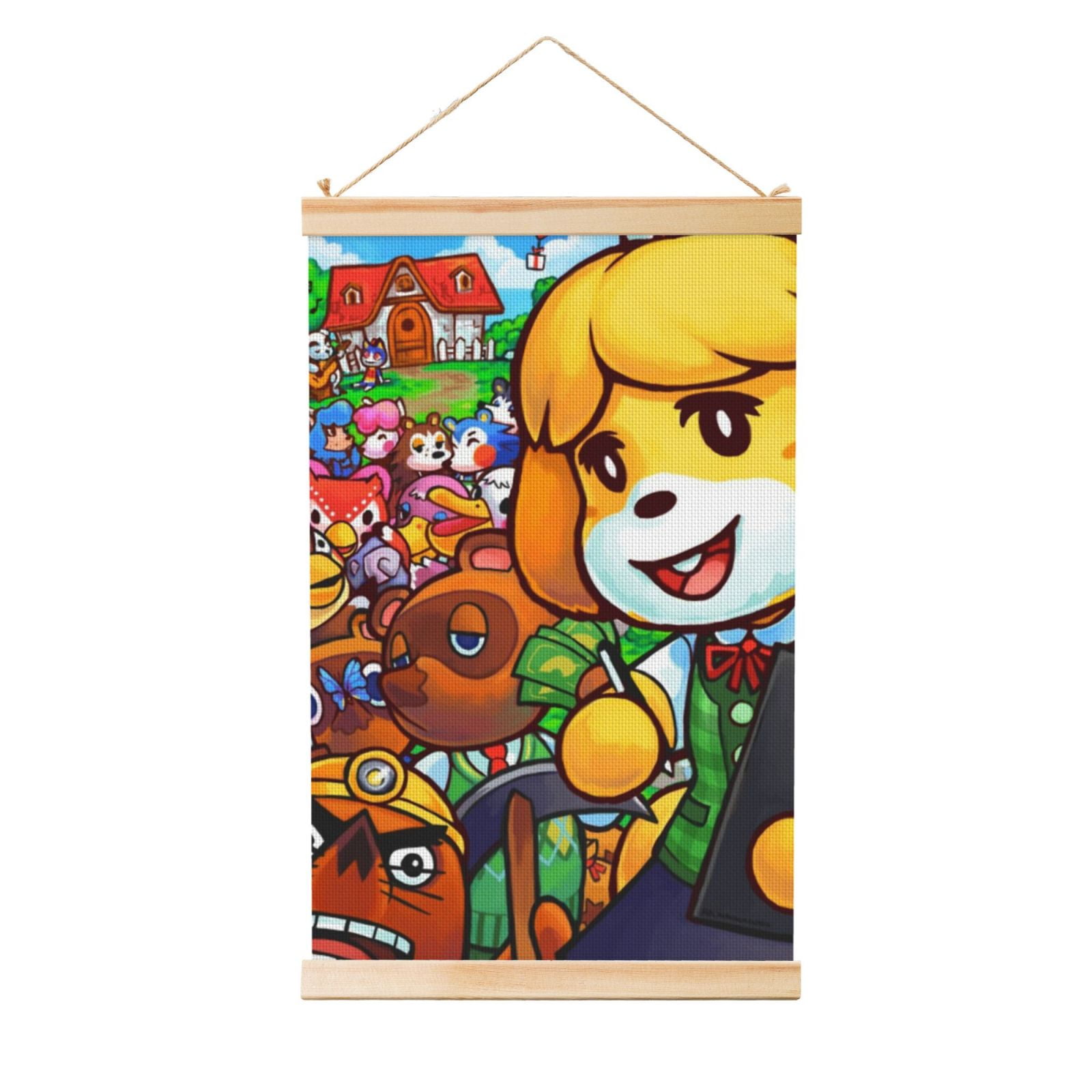 Shaft Hanging Banner Animal Crossing Poster Wall Canvas Artwork With ...