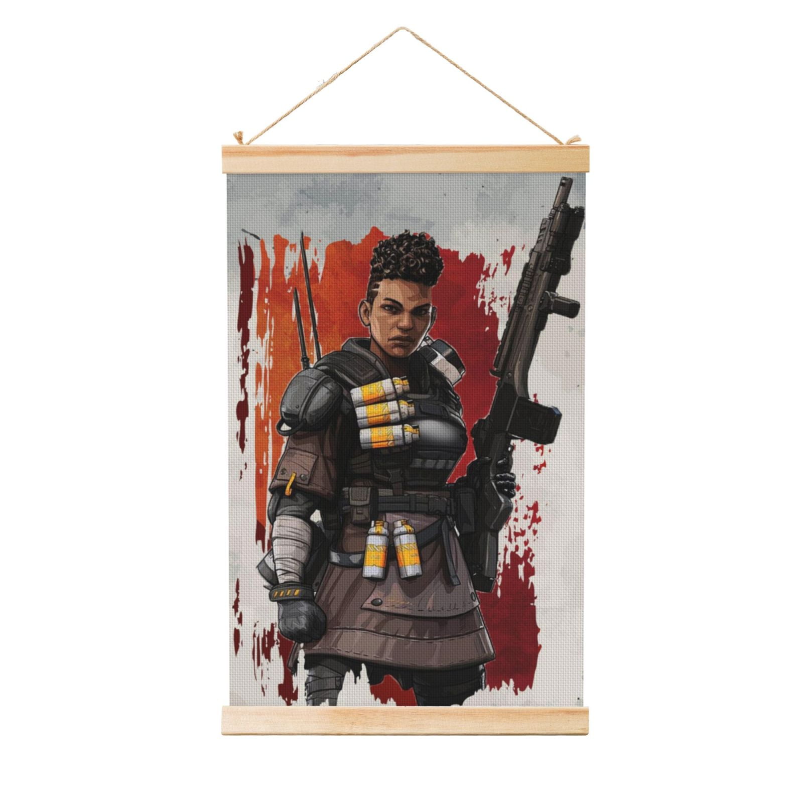 Shaft Hanging Banner Apex Legends Bangalore Poster Wall Canvas Artwork ...