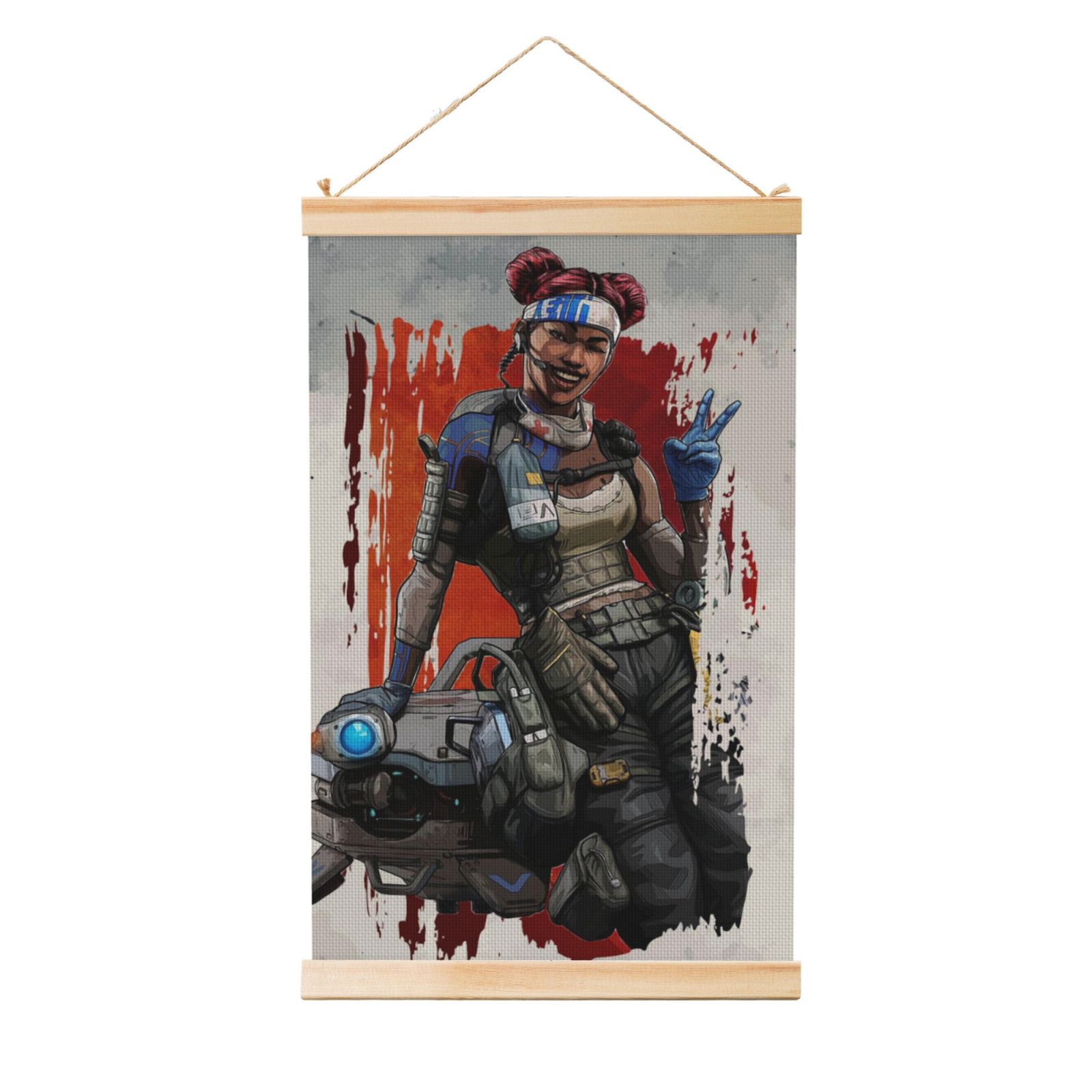Shaft Hanging Banner Apex Legends Lifeline Poster Wall Canvas Artwork ...