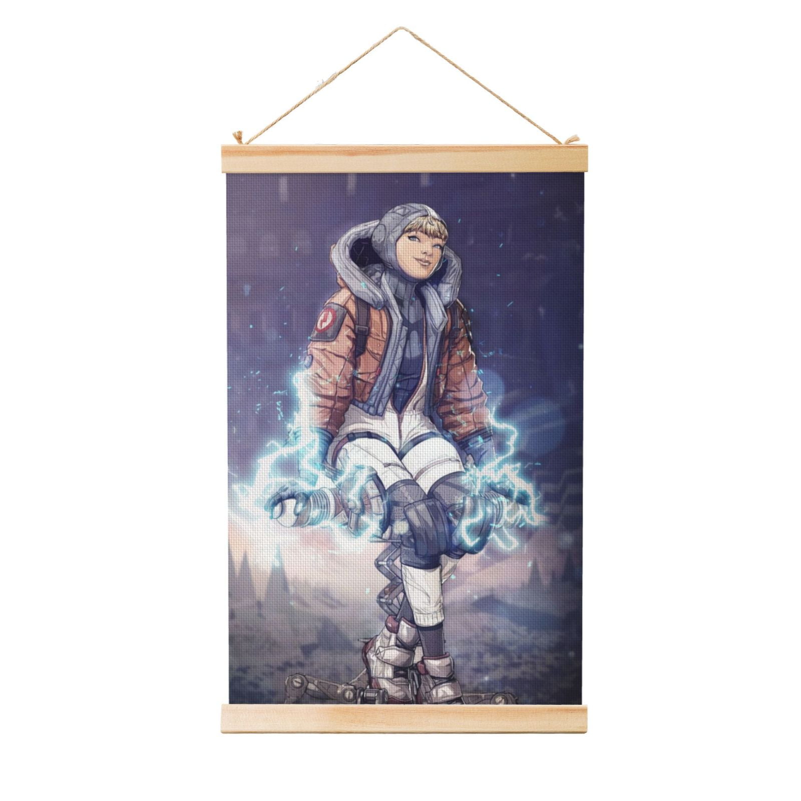 Shaft Hanging Banner Apex Legends Wattson Poster Wall Canvas Artwork ...