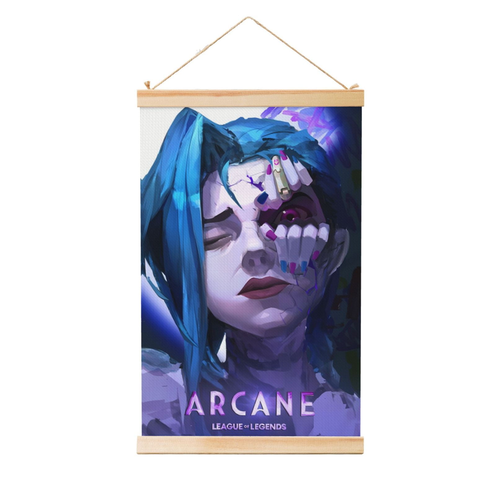 Shaft Hanging Banner Arcane Blue Jinx Poster Wall Canvas Artwork With ...