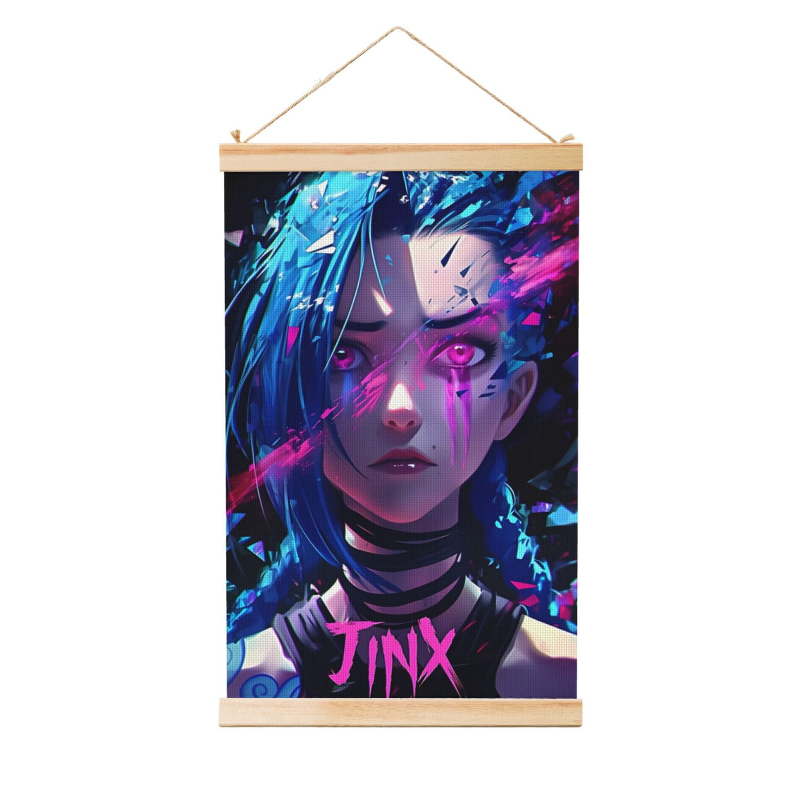 Shaft Hanging Banner Arcane Blue Jinx Poster Wall Canvas Artwork With ...