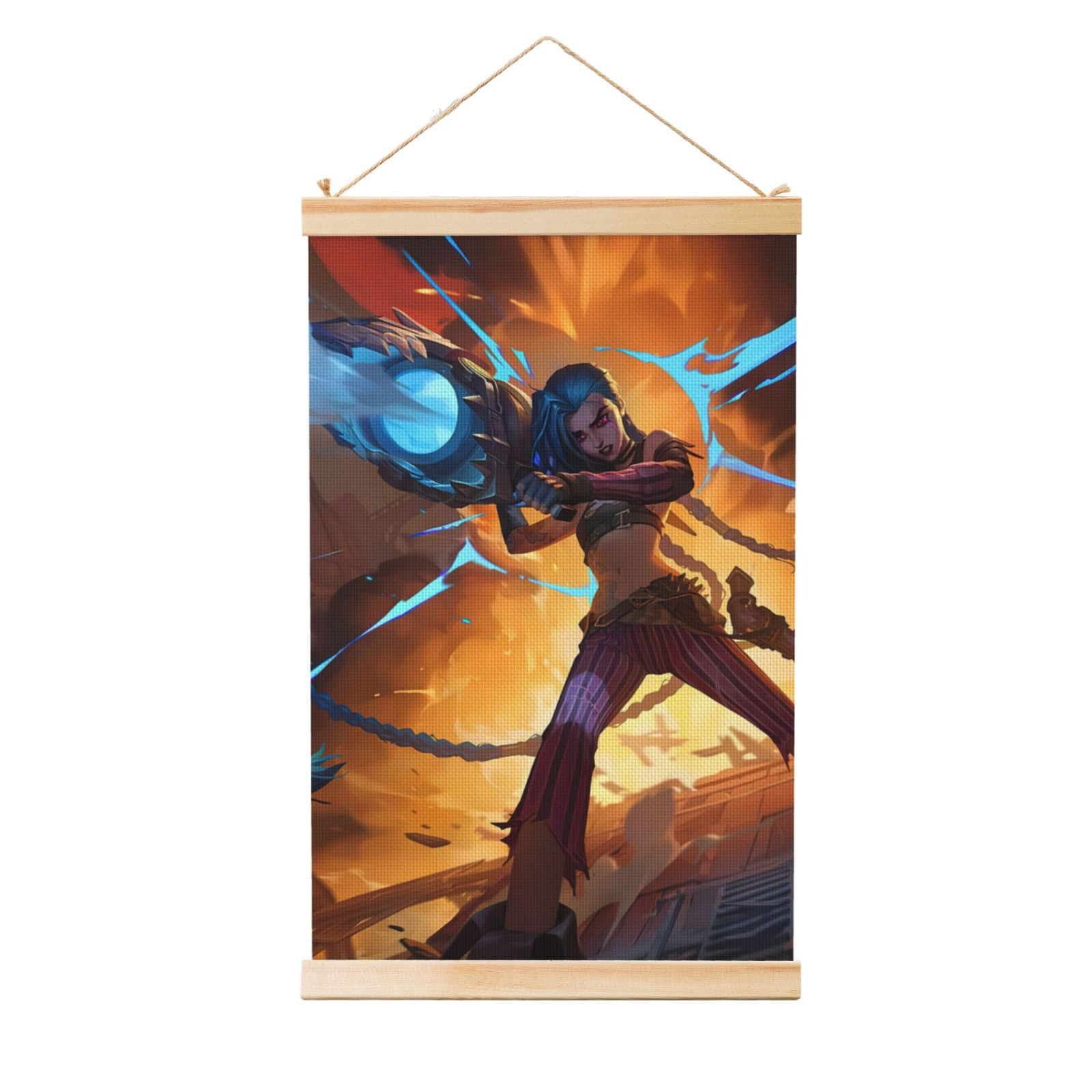 Shaft Hanging Banner Arcane Blue Jinx Poster Wall Canvas Artwork With ...