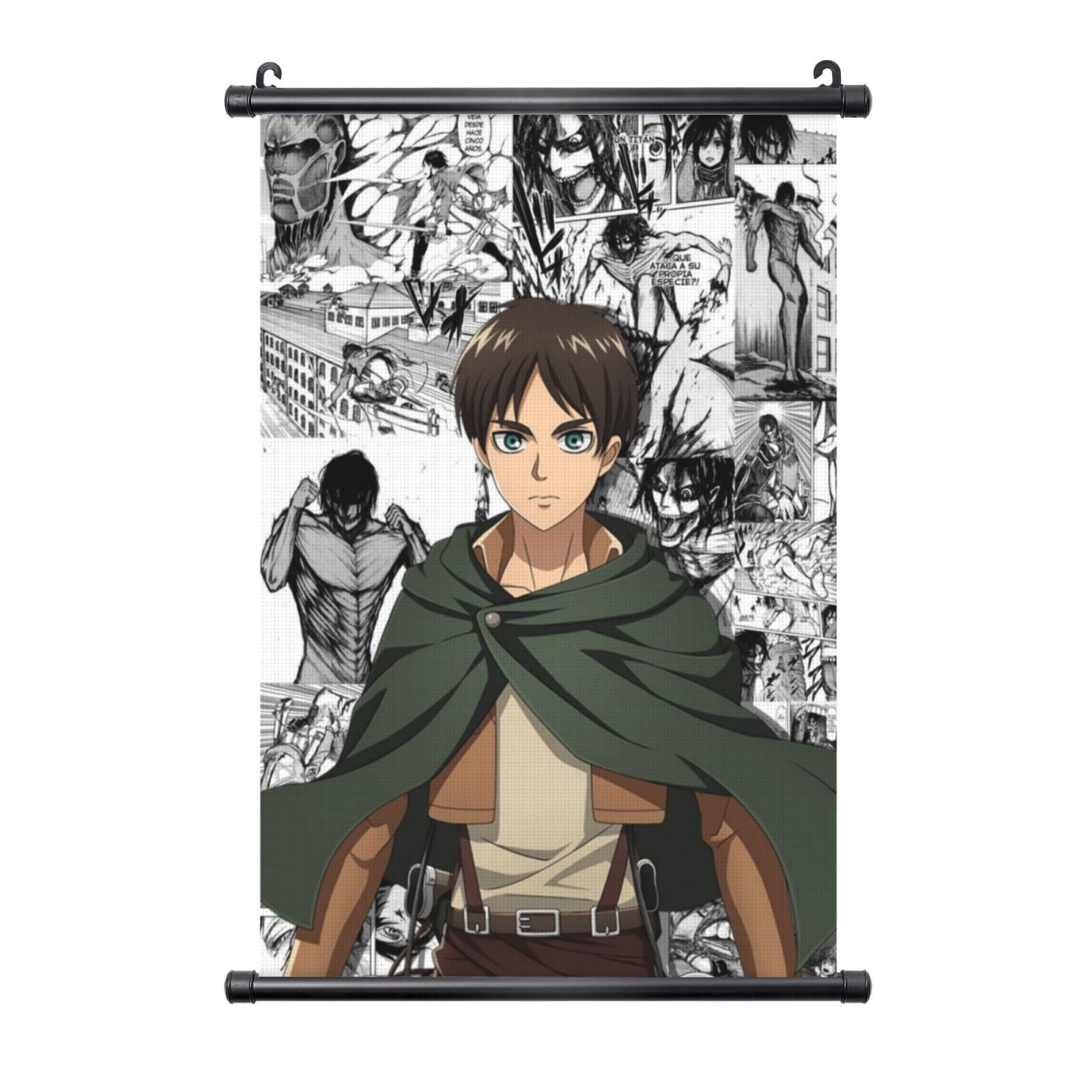 Shaft Hanging Banner Attack on Titan Eren Jaeger Poster Wall Canvas ...
