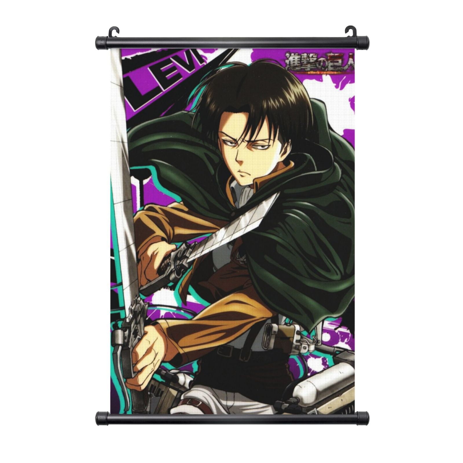 Shaft Hanging Banner Attack on Titan Levi Ackerman Poster Wall Canvas ...