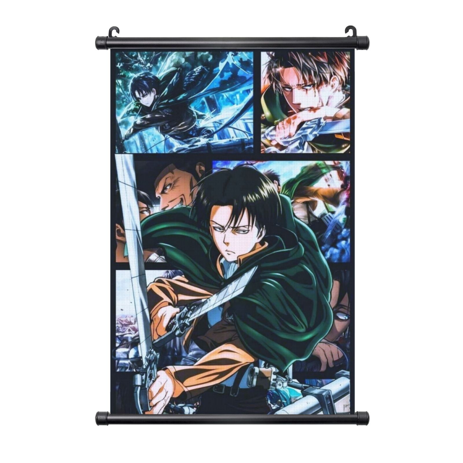 Shaft Hanging Banner Attack on Titan Levi Ackerman Poster Wall Canvas ...