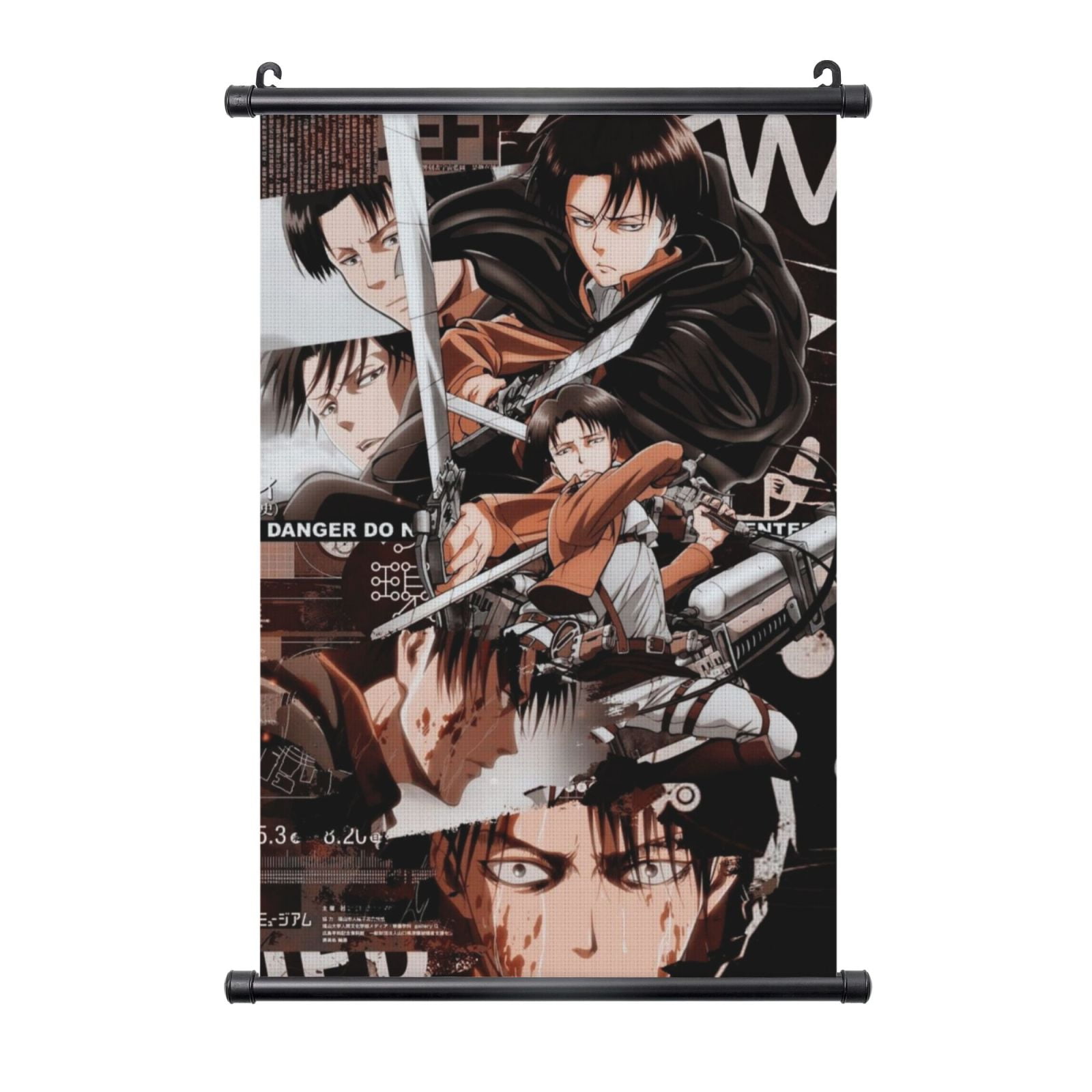 Shaft Hanging Banner Attack on Titan Levi Ackerman Poster Wall Canvas ...