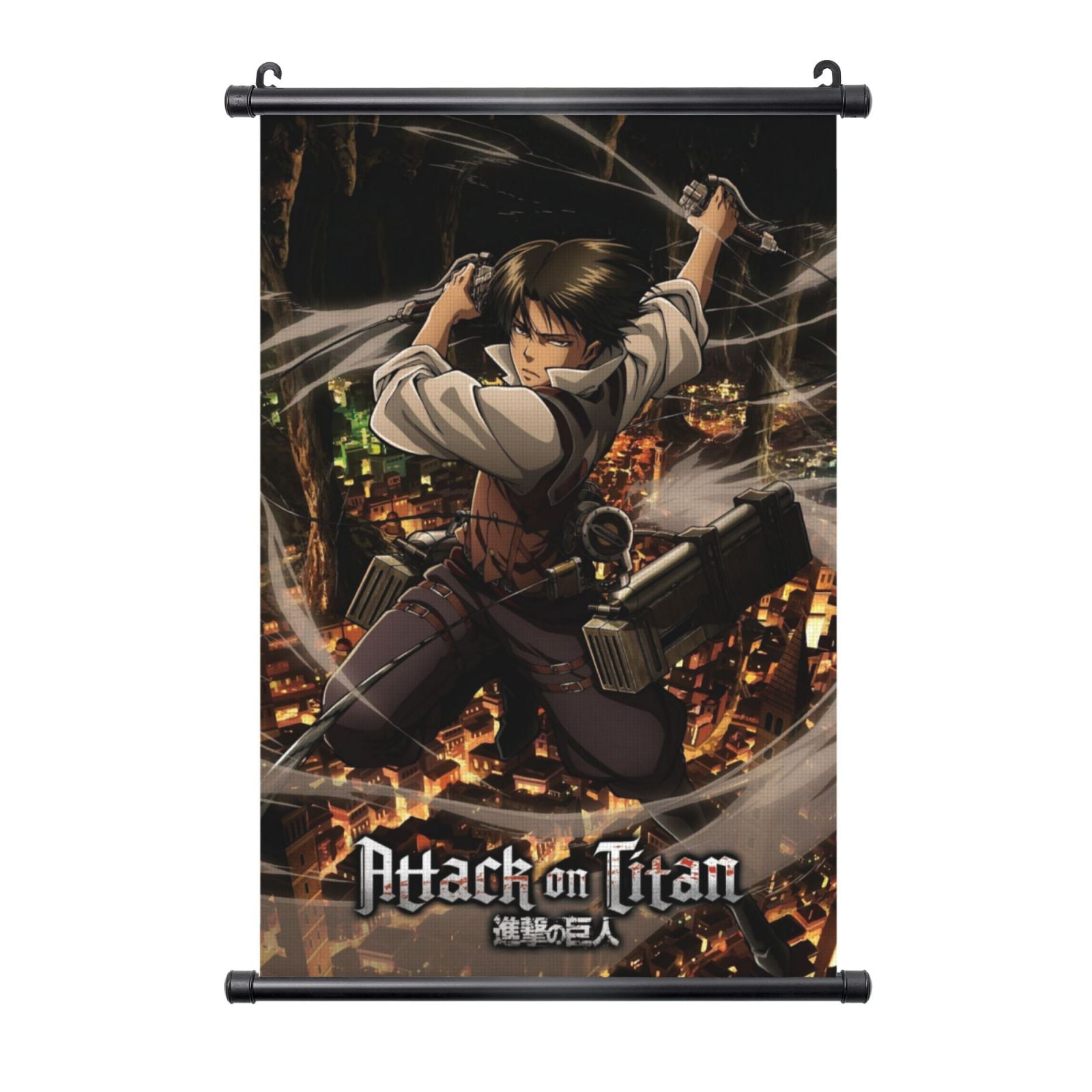 Shaft Hanging Banner Attack on Titan Levi Ackerman Poster Wall Canvas ...