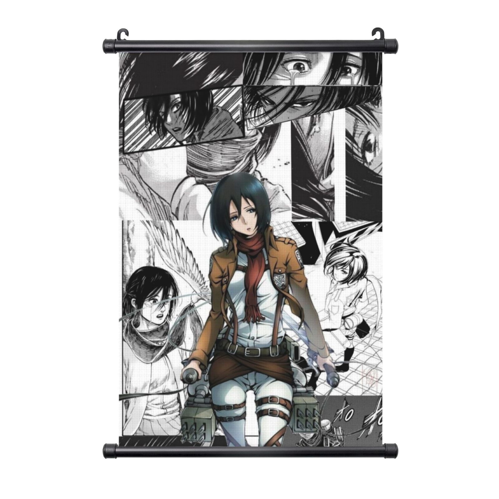 Shaft Hanging Banner Attack on Titan Mikasa Ackerman Poster Wall Canvas ...