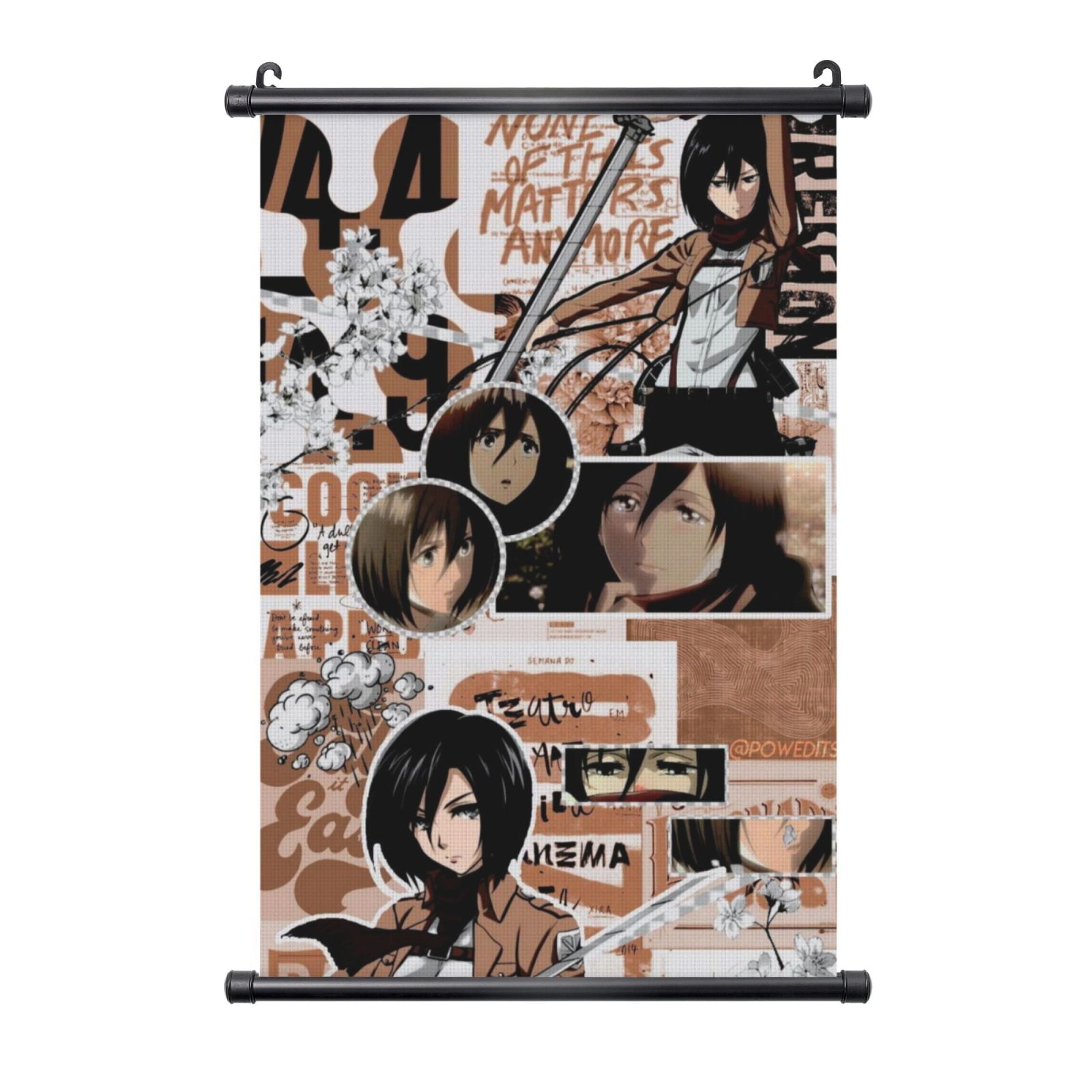 Shaft Hanging Banner Attack on Titan Mikasa Ackerman Poster Wall Canvas ...