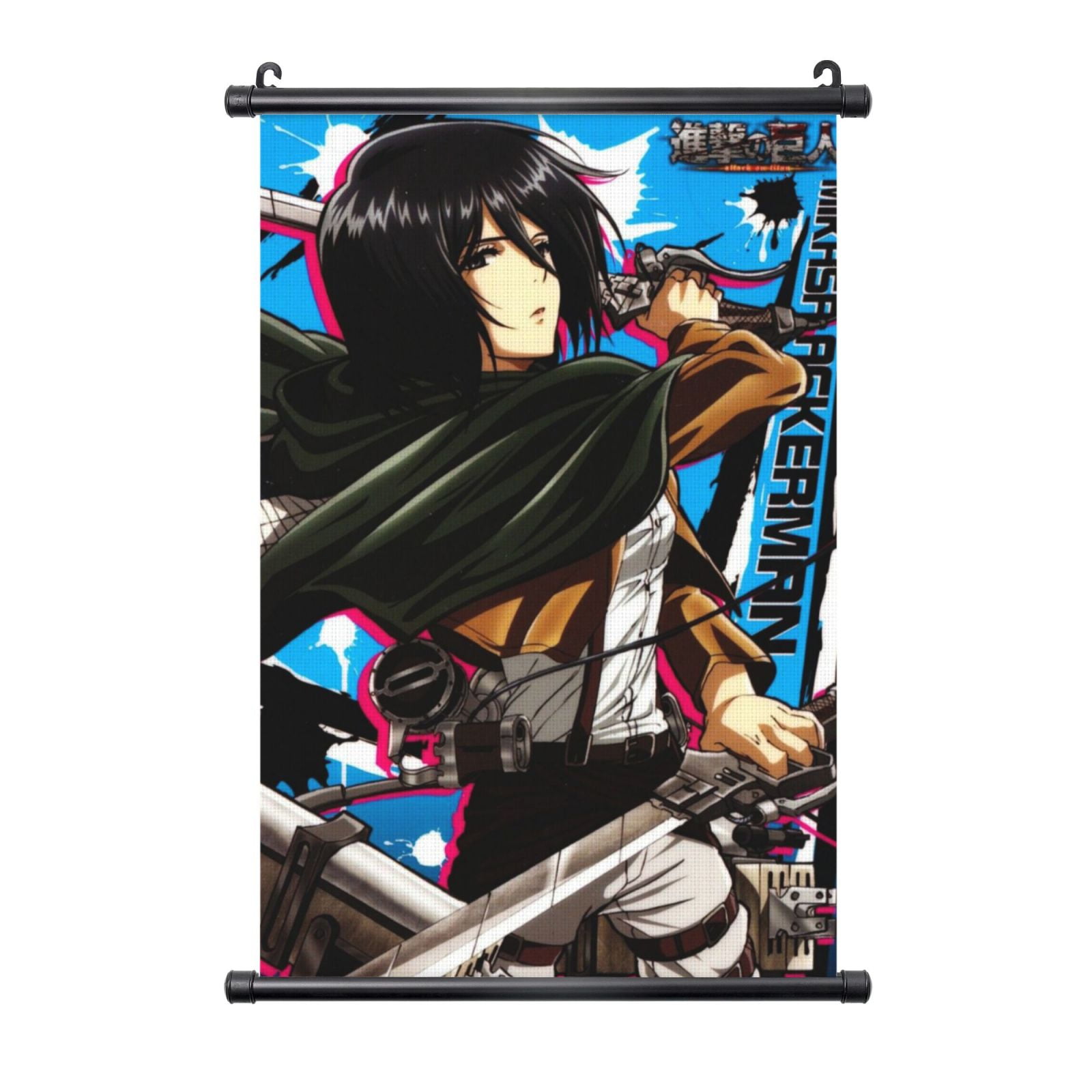 Shaft Hanging Banner Attack on Titan Mikasa Ackerman Poster Wall Canvas ...