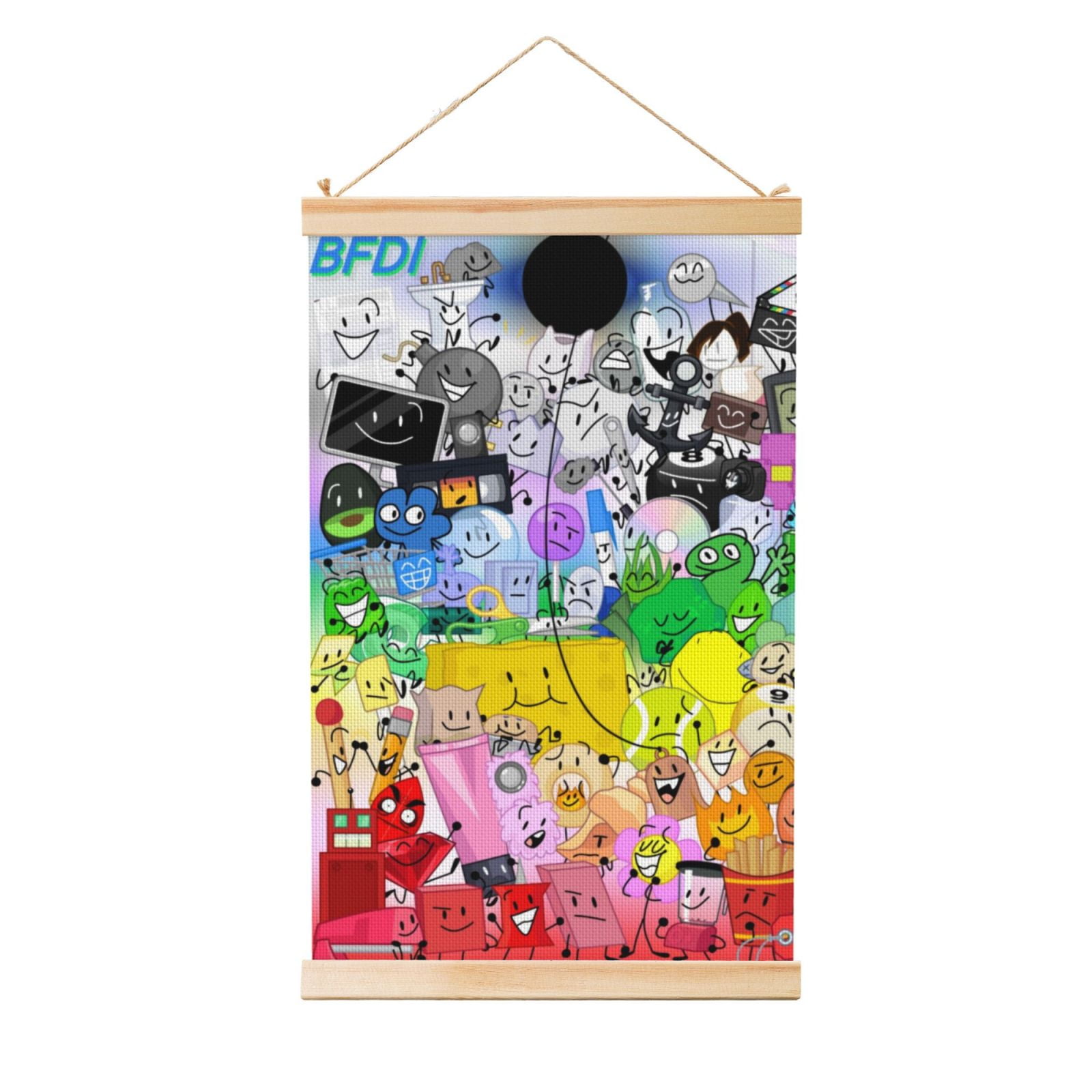Shaft Hanging Banner Battle For Dream Island Bfdi Poster Wall Canvas ...