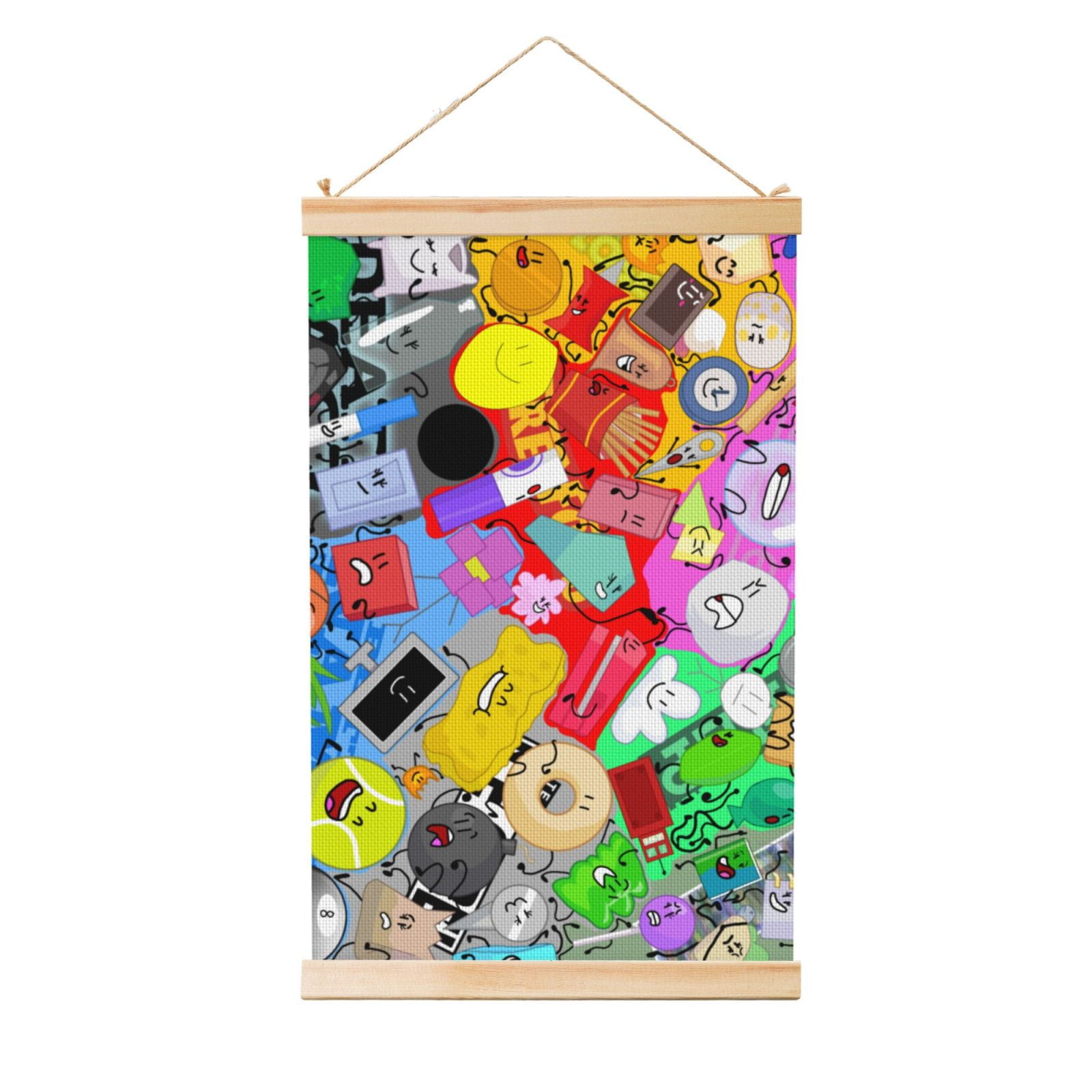 Shaft Hanging Banner Battle For Dream Island Bfdi Poster Wall Canvas ...