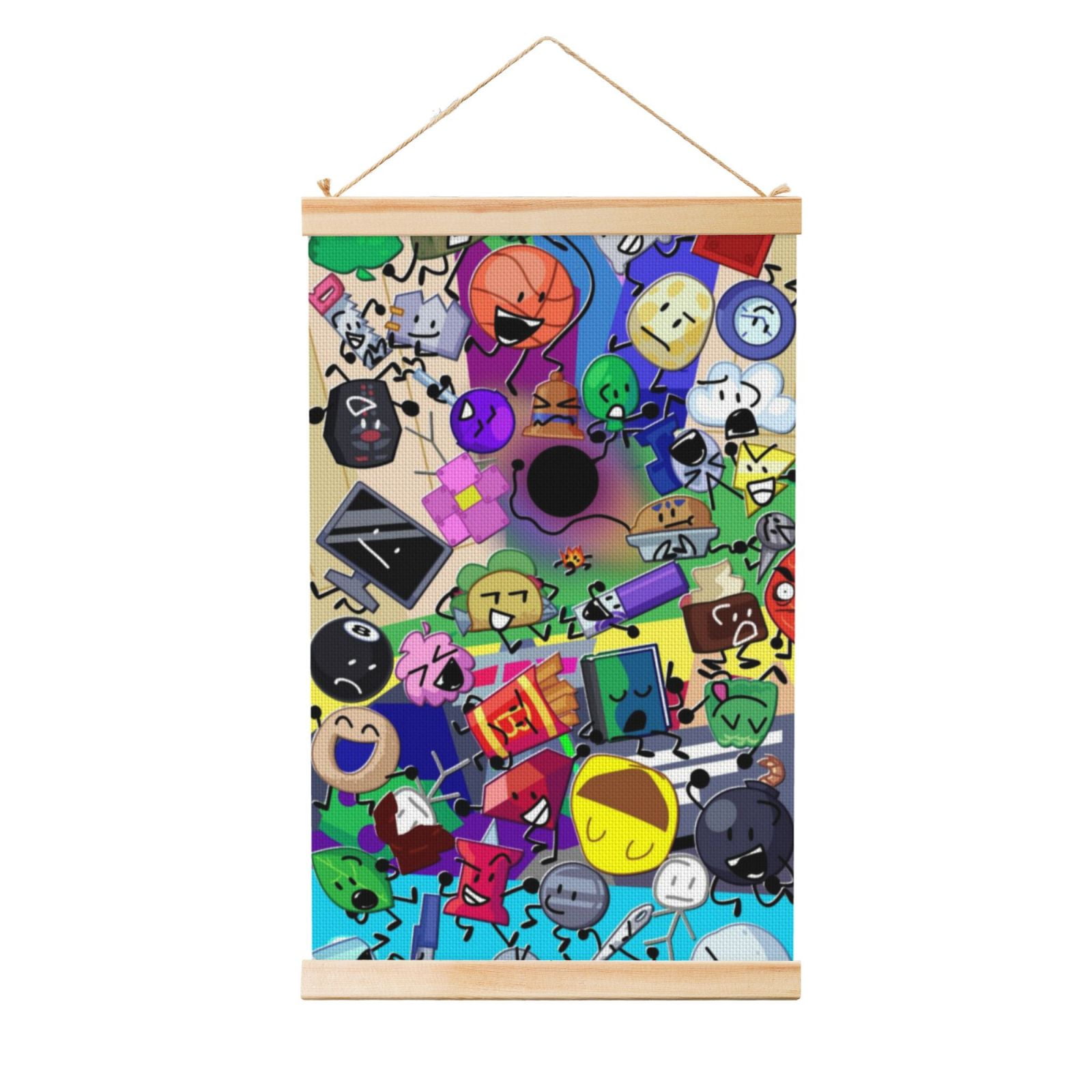 Shaft Hanging Banner Battle For Dream Island Bfdi Poster Wall Canvas ...