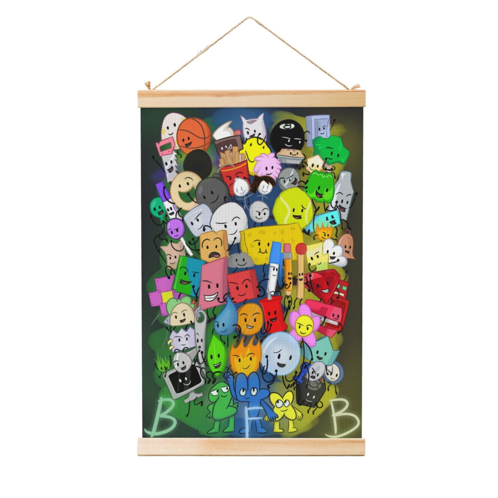 Shaft Hanging Banner Battle For Dream Island Bfdi Poster Wall Canvas ...