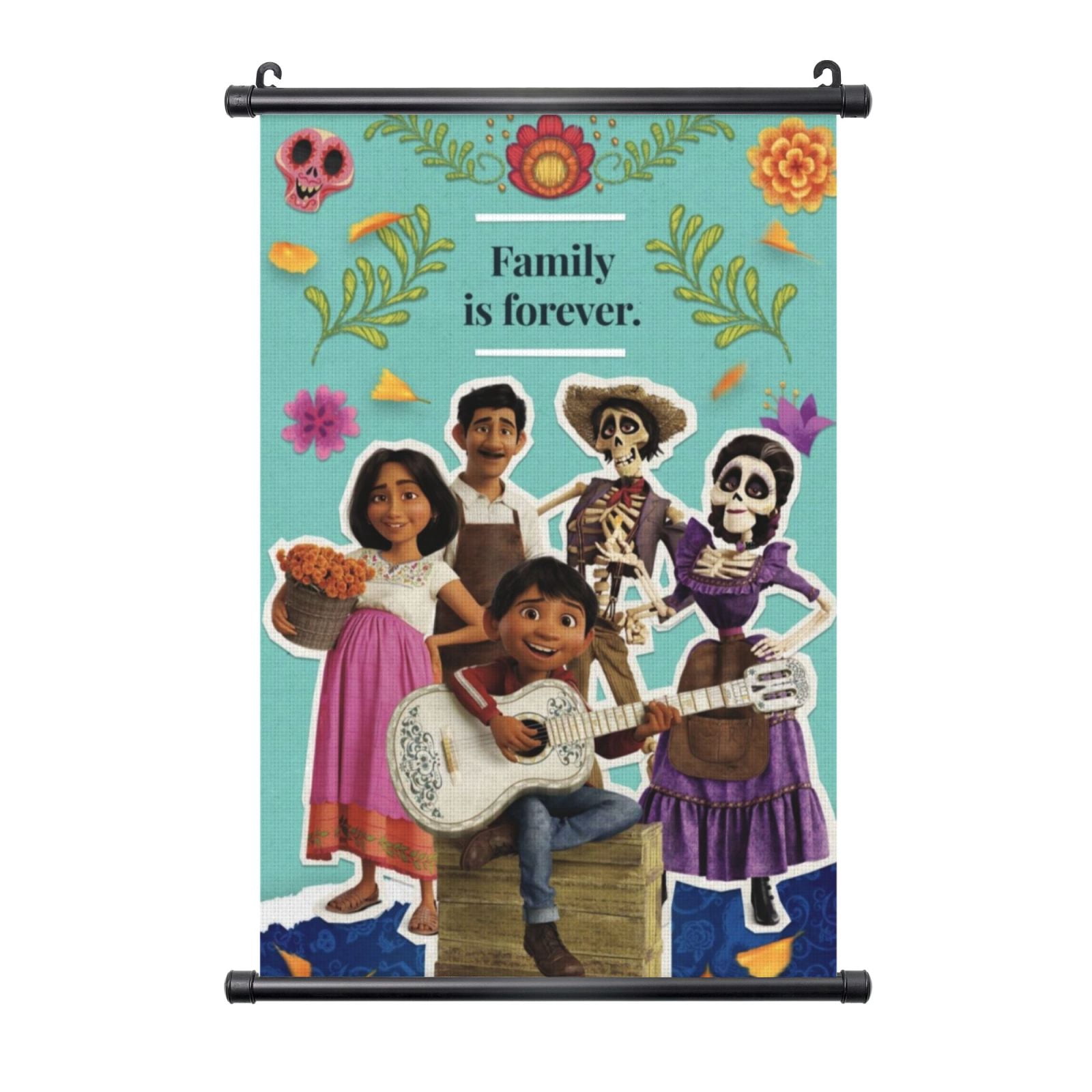 Shaft Hanging Banner Coco Poster Wall Canvas Artwork With Black Frame ...