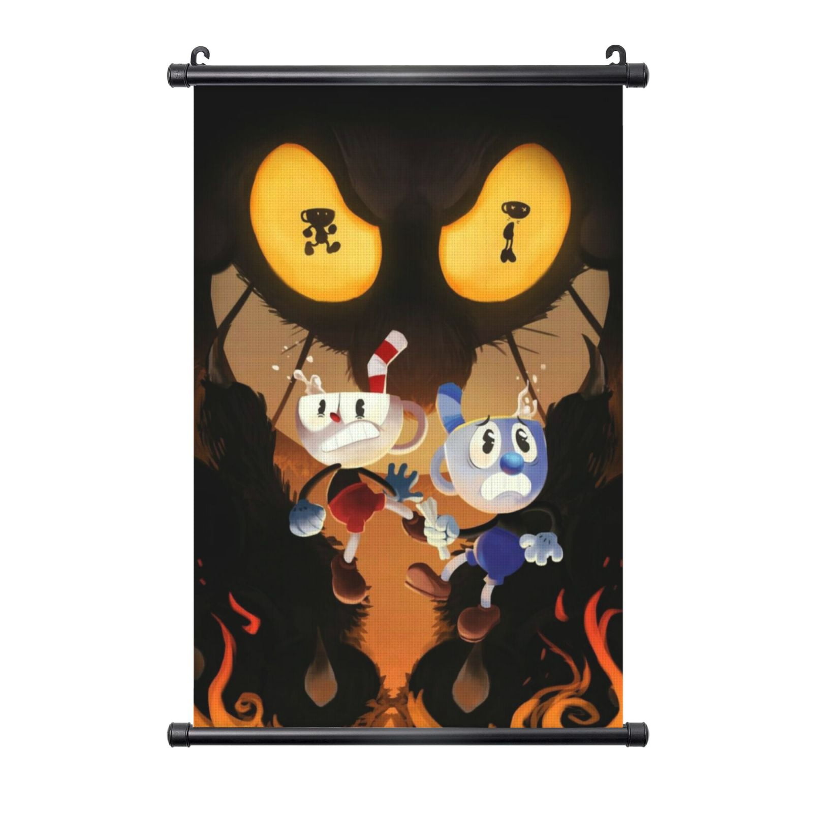 Shaft Hanging Banner Cuphead Mugman Poster Wall Canvas Artwork With ...