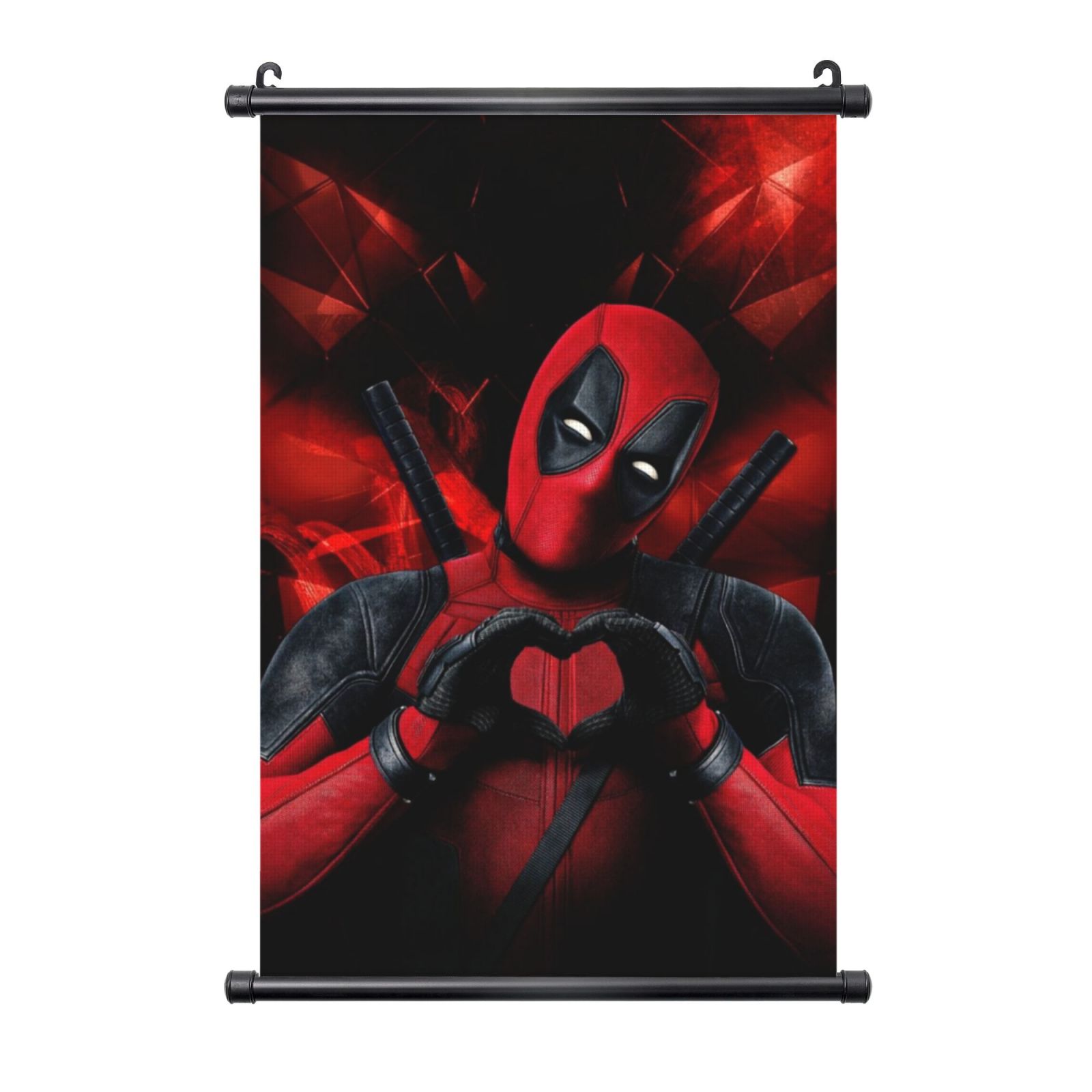Shaft Hanging Banner Deadpool Poster Wall Canvas Artwork With Black ...