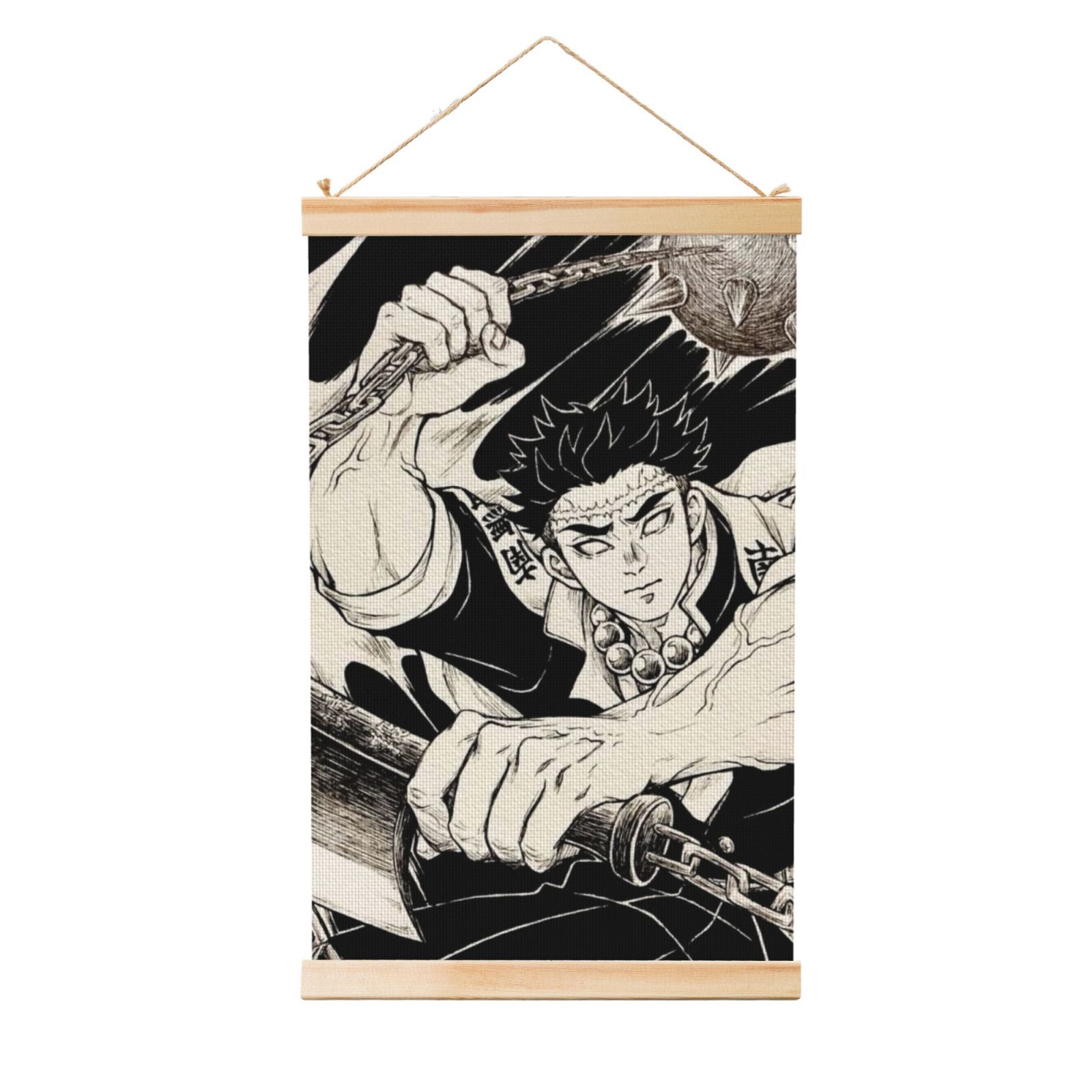 Shaft Hanging Banner Demon Slayer Himejima Gyomei Poster Wall Canvas ...