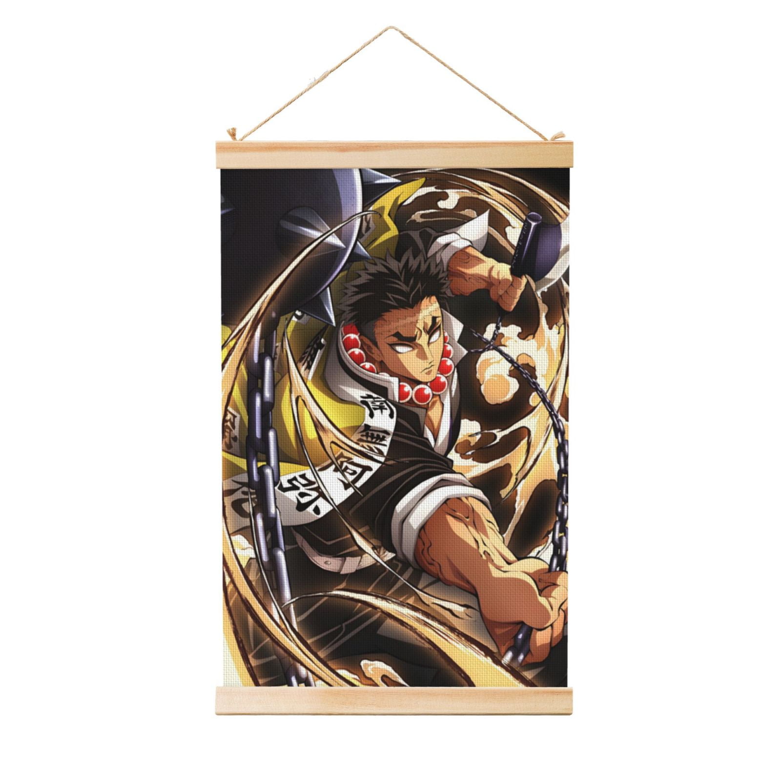 Shaft Hanging Banner Demon Slayer Himejima Gyomei Poster Wall Canvas ...