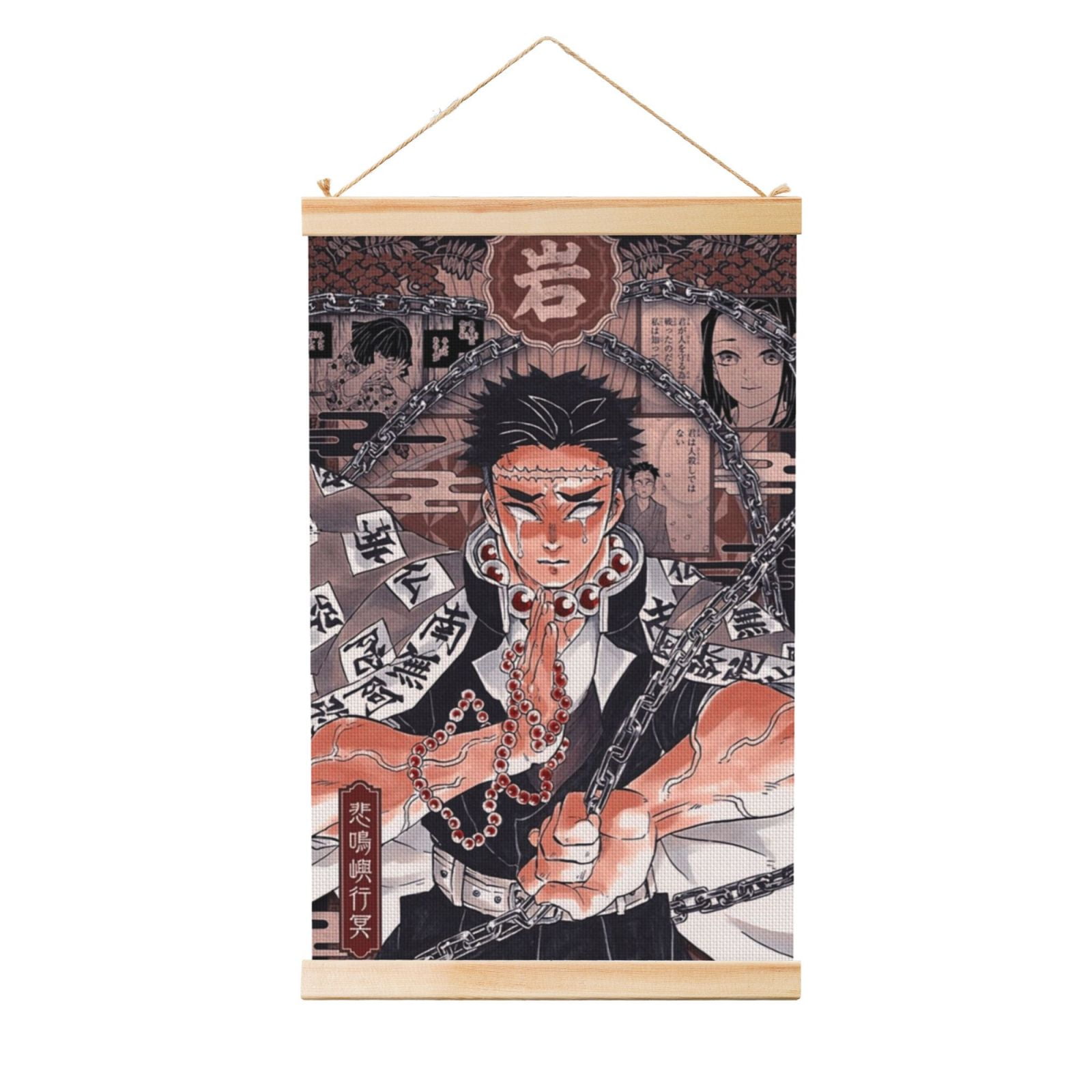 Shaft Hanging Banner Demon Slayer Himejima Gyomei Poster Wall Canvas ...