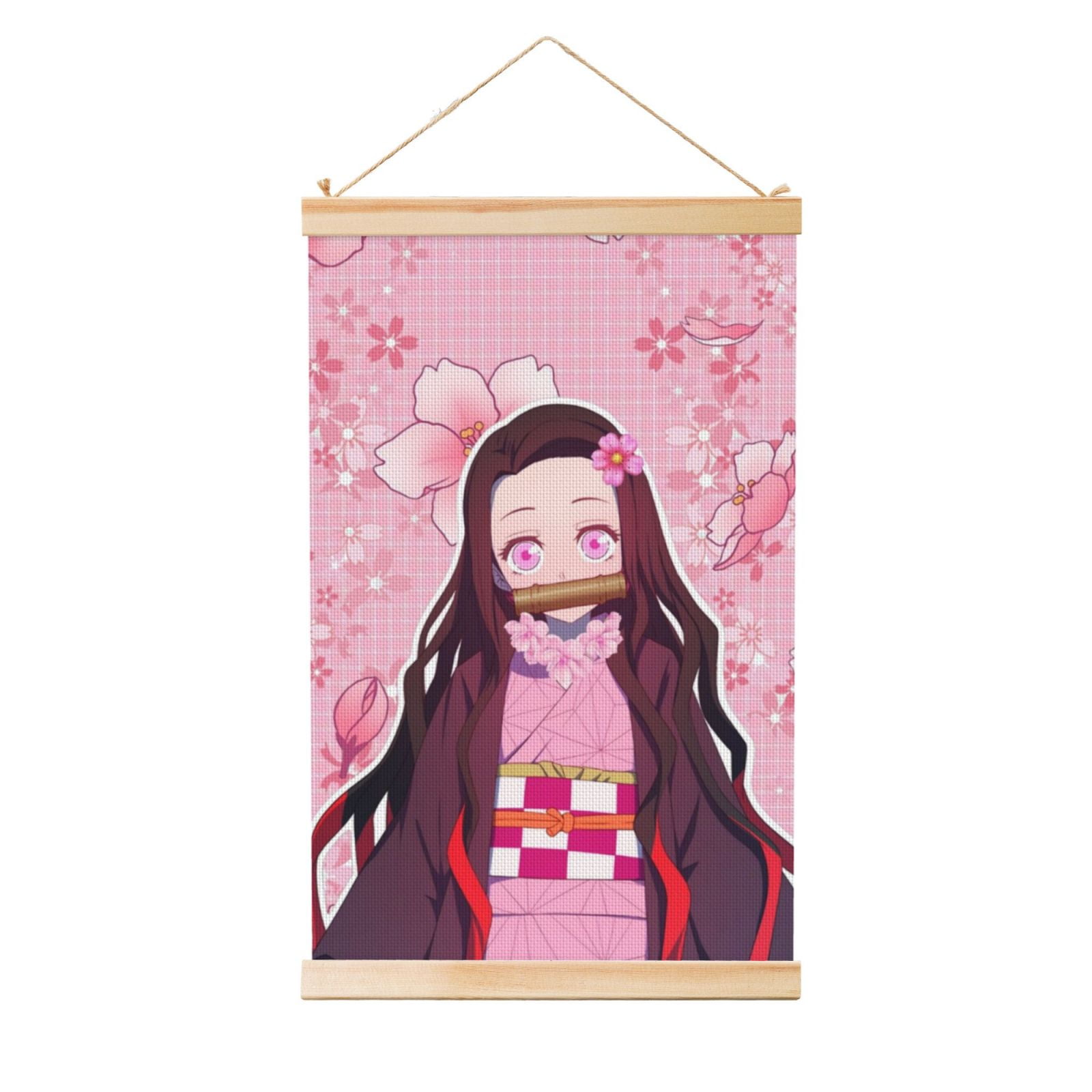 Shaft Hanging Banner Demon Slayer Kamado Nezuko Poster Wall Canvas ...