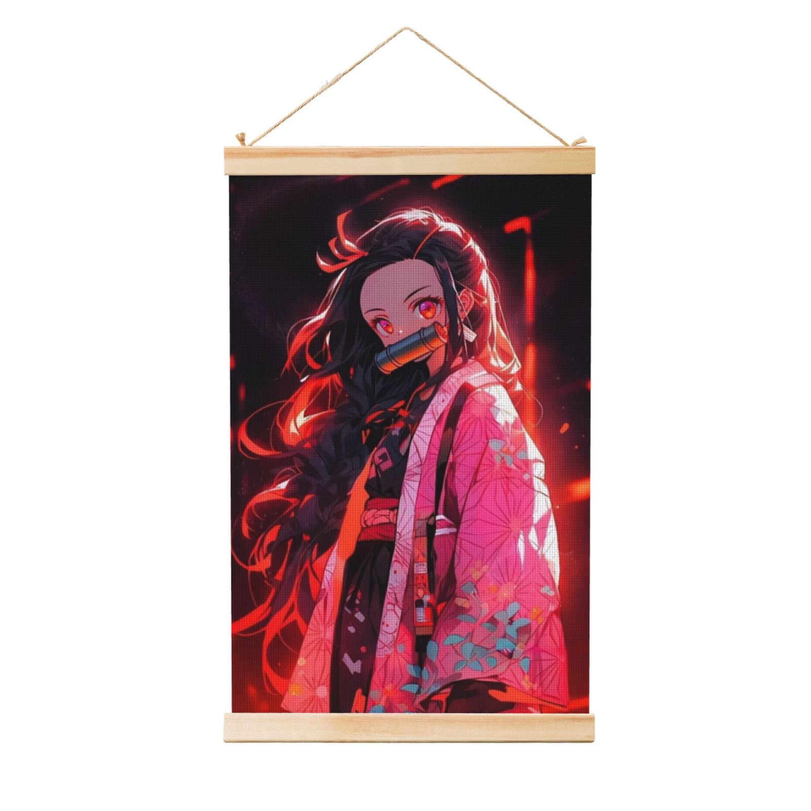 Shaft Hanging Banner Demon Slayer Kamado Nezuko Poster Wall Canvas ...