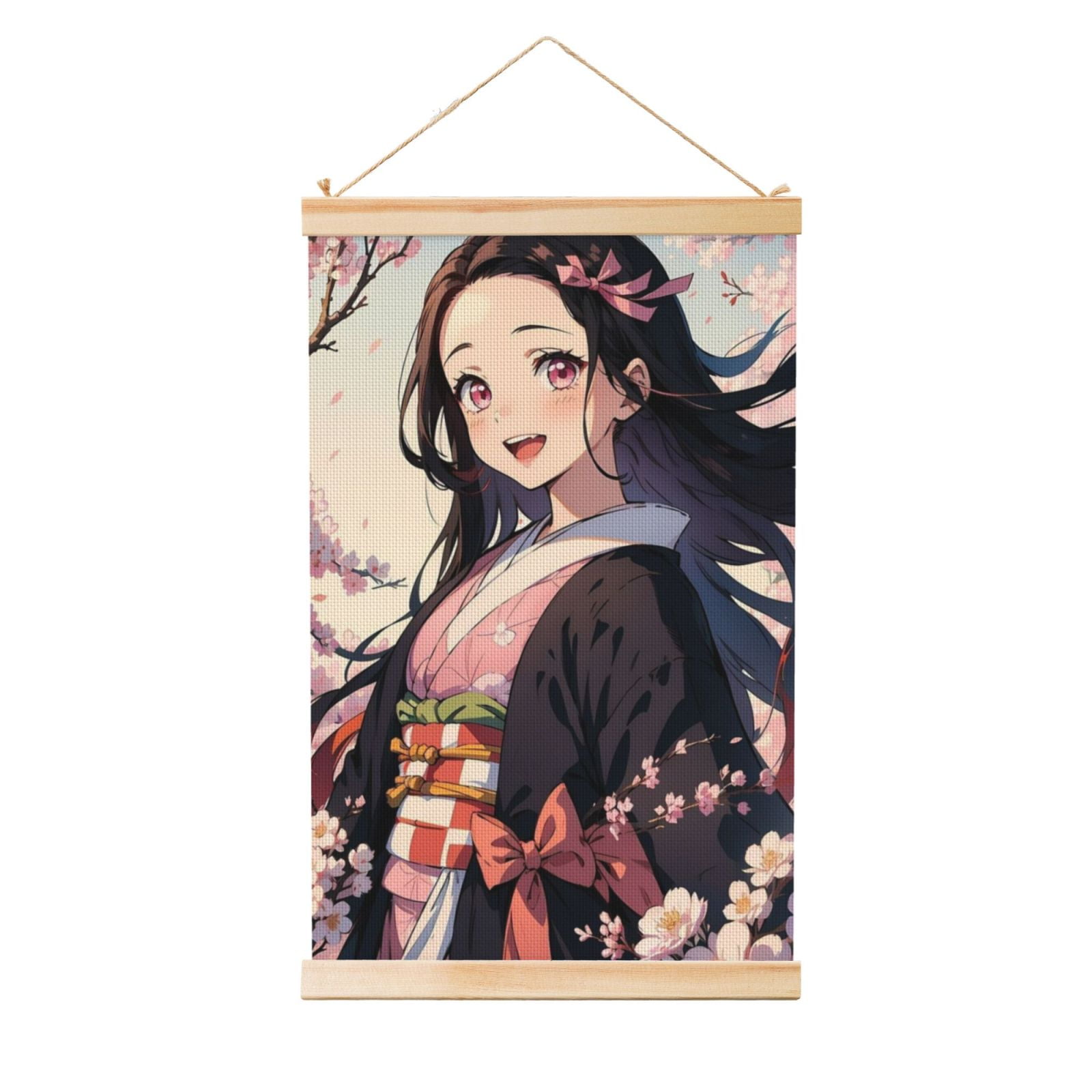 Shaft Hanging Banner Demon Slayer Kamado Nezuko Poster Wall Canvas ...