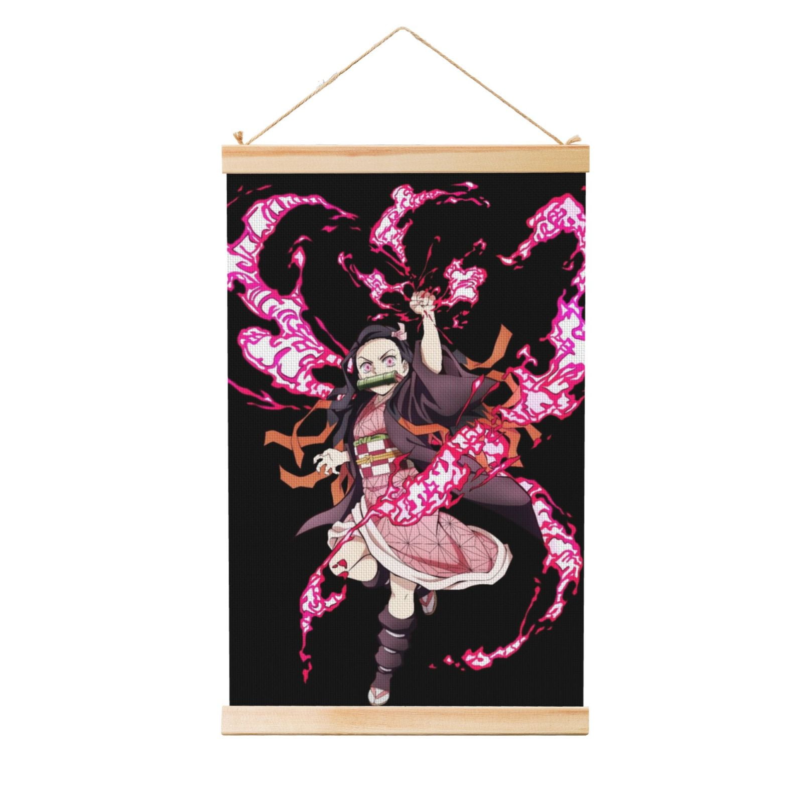 Shaft Hanging Banner Demon Slayer Kamado Nezuko Poster Wall Canvas ...