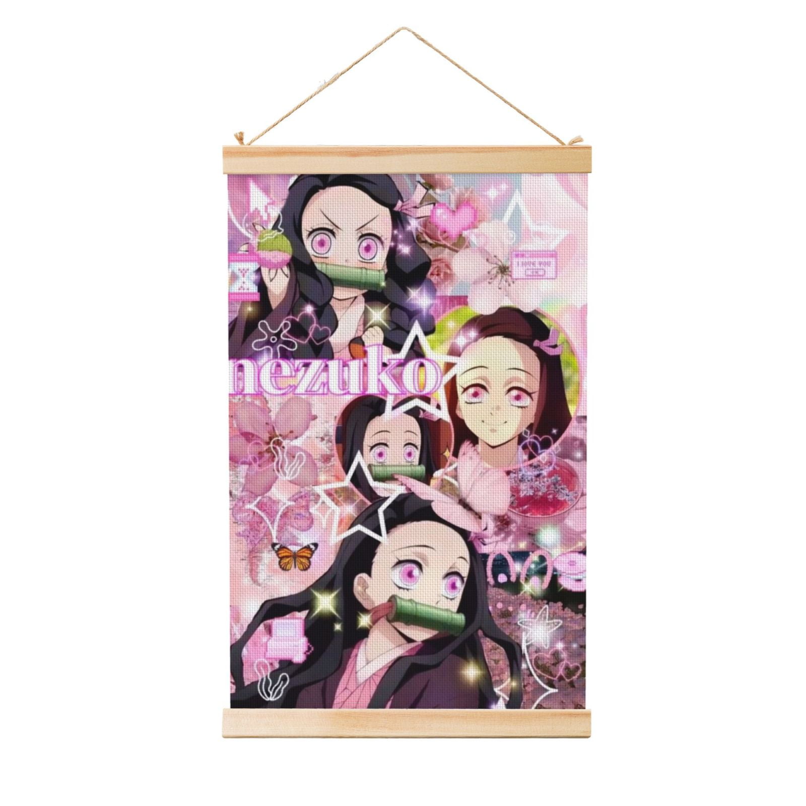Shaft Hanging Banner Demon Slayer Kamado Nezuko Poster Wall Canvas ...