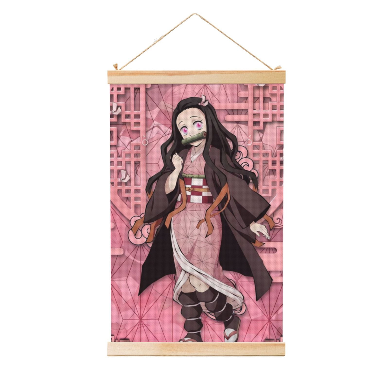 Shaft Hanging Banner Demon Slayer Kamado Nezuko Poster Wall Canvas ...